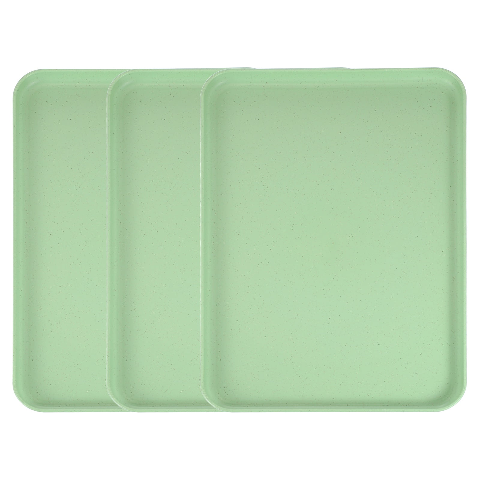 Uxcell3Pcs Plastic Serving Trays, 15 x 10.6 Inch Rectangle Food Trays ...