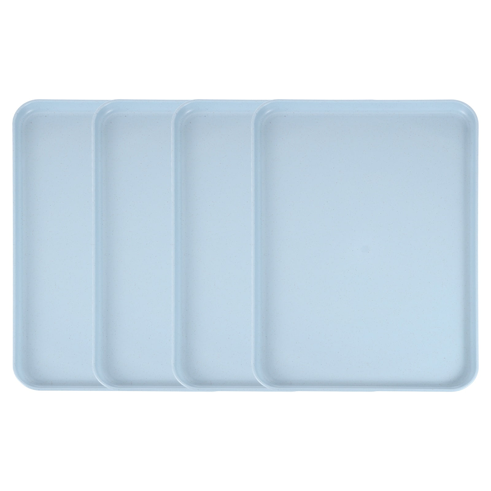 Uxcell4Pcs Plastic Serving Trays, 15 x 10.6 Inch Rectangle Food Trays ...