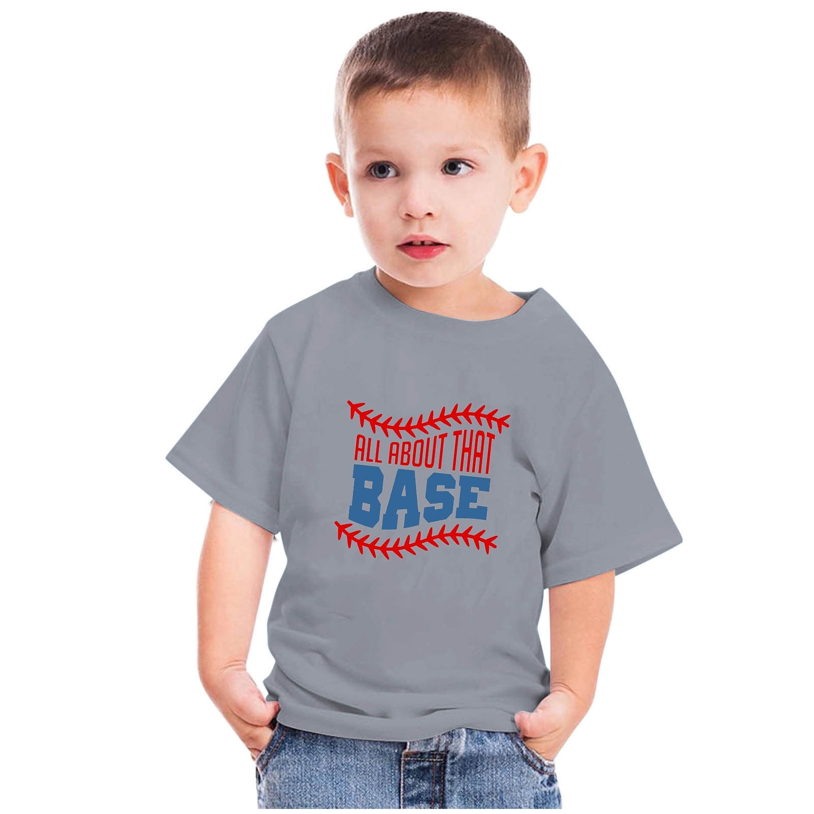 Uxgjfwu Kid Clothes Shirts For Kids Short Sleeve Graphic T-Shirt Round ...