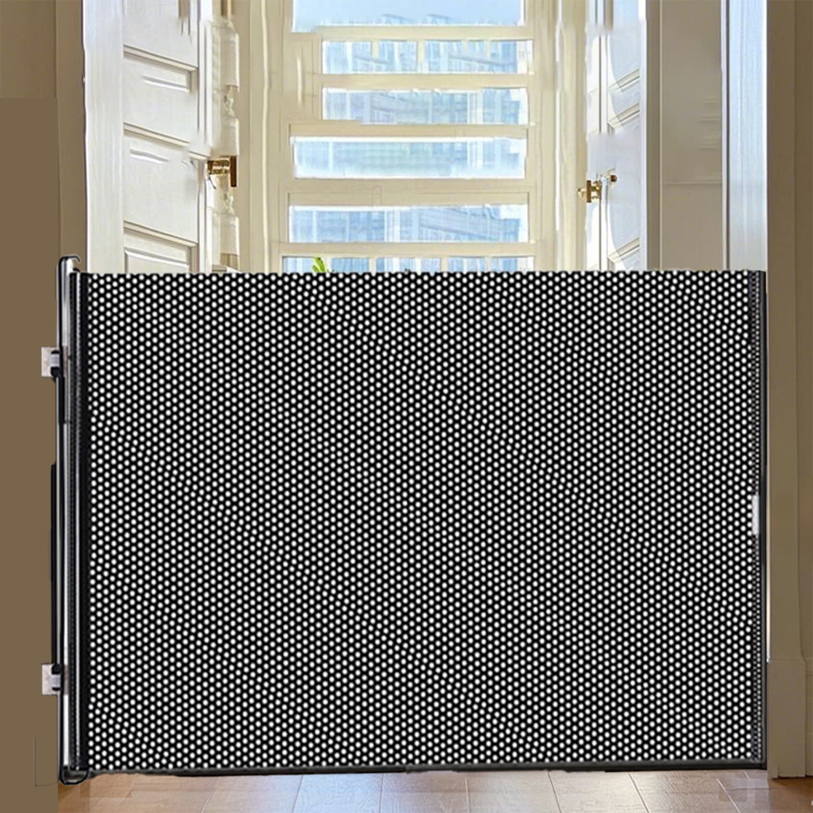 Uxgjfwu Pet Gate, No Punch Jump Proof Partition Barrier Retractable ...