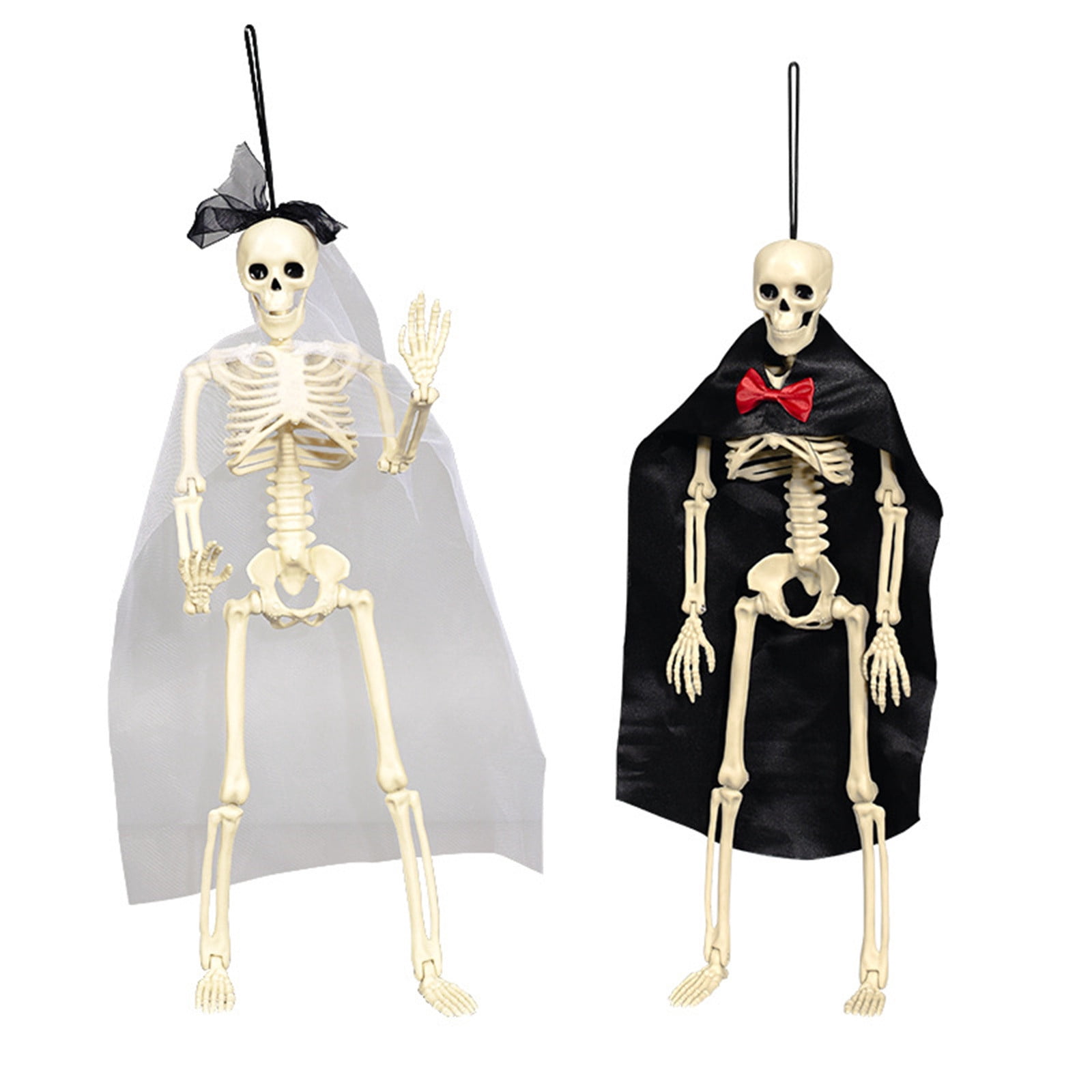 Uxgjfwu Skeleton Couple Decor Plastic Bride & Groom Props, Realistic ...