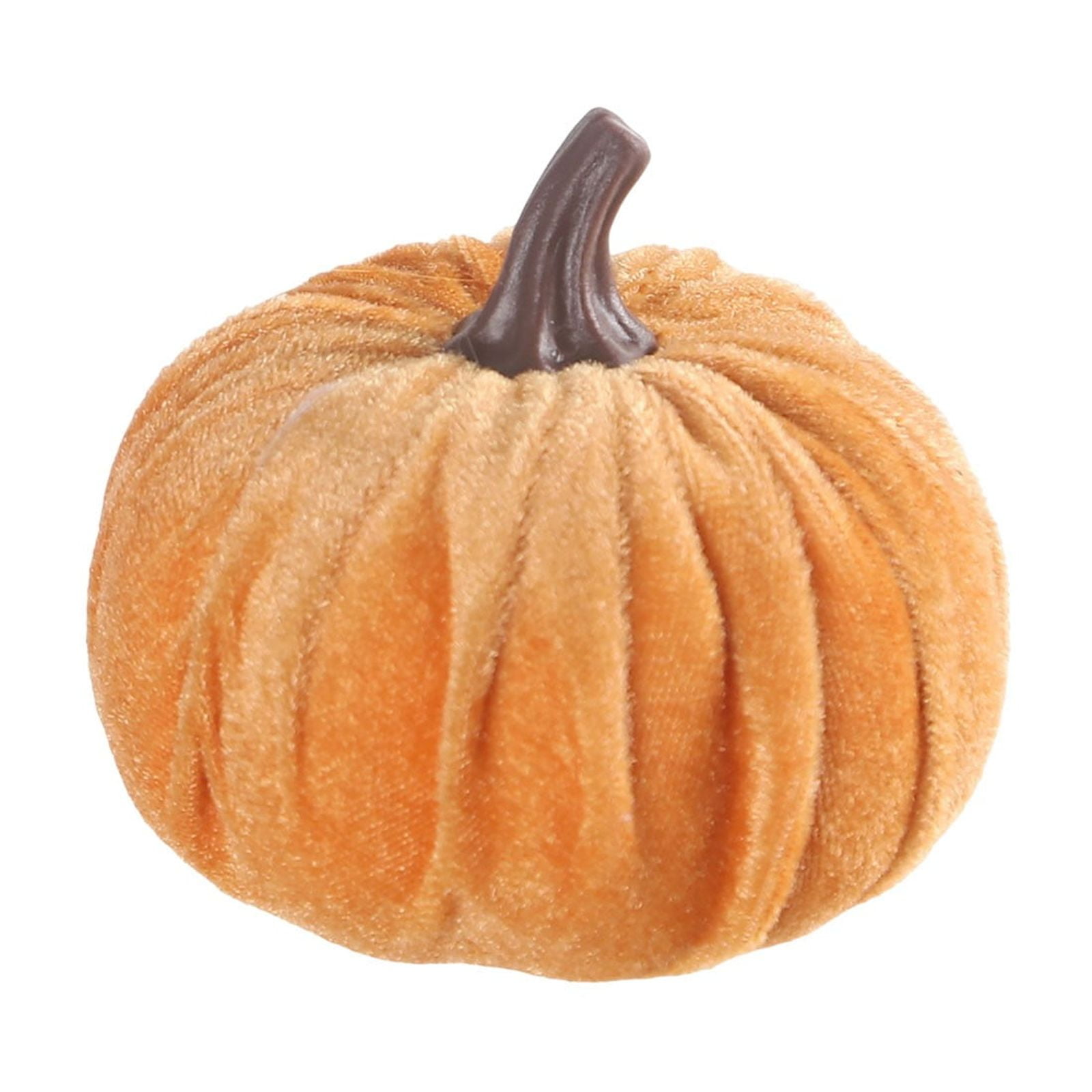 Uxgjfwu Velvet Pumpkin Decor Fall Thanksgiving Table Centerpiece, Soft ...