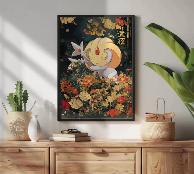 Uxie: Japanese Style Pokemon Anime Poster - Printable Fineart NO FRAMED ...