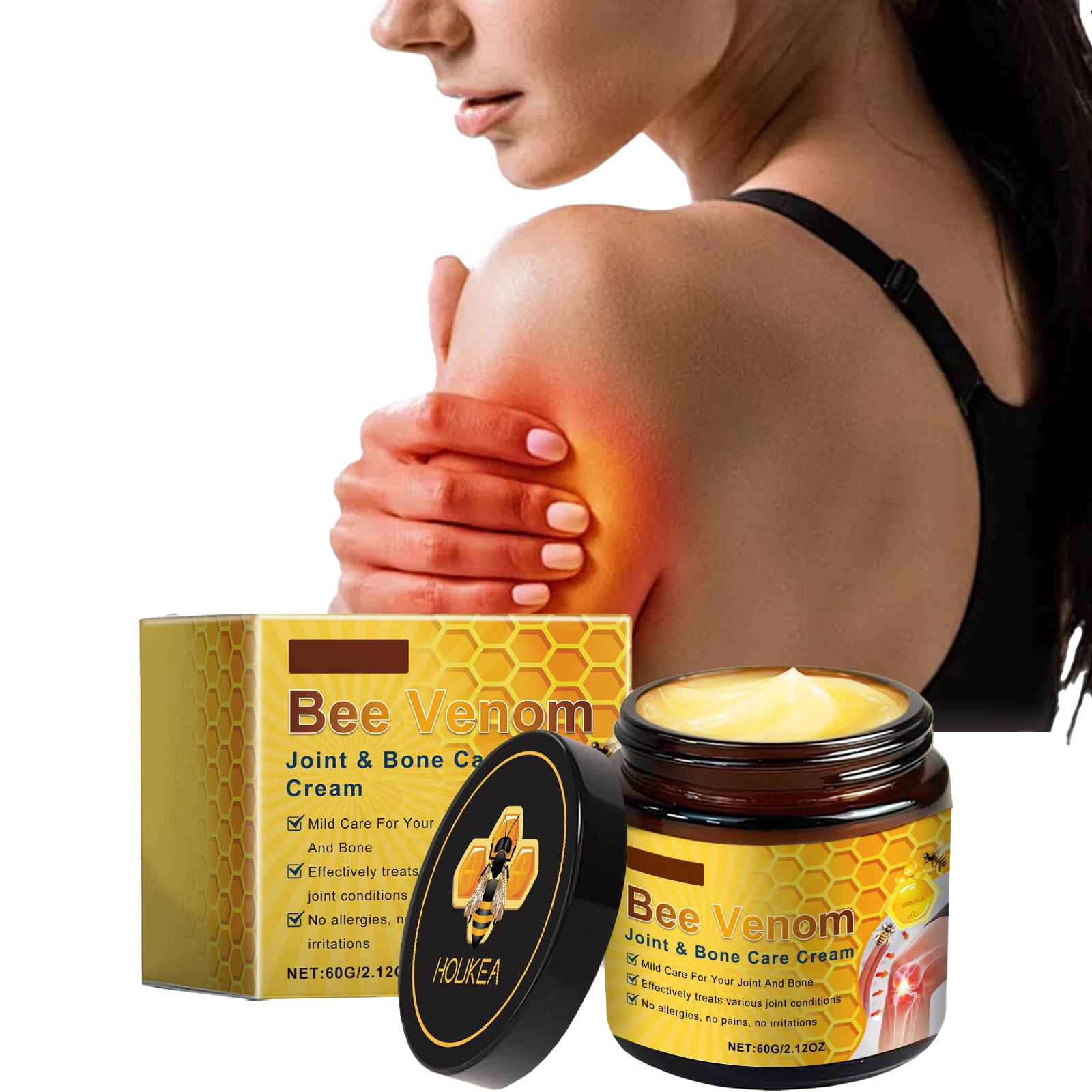 Uyonzn Be®e Ven®om Joint pain repair cream，Joint And Bone Ointment Relieve pain in your knees ...