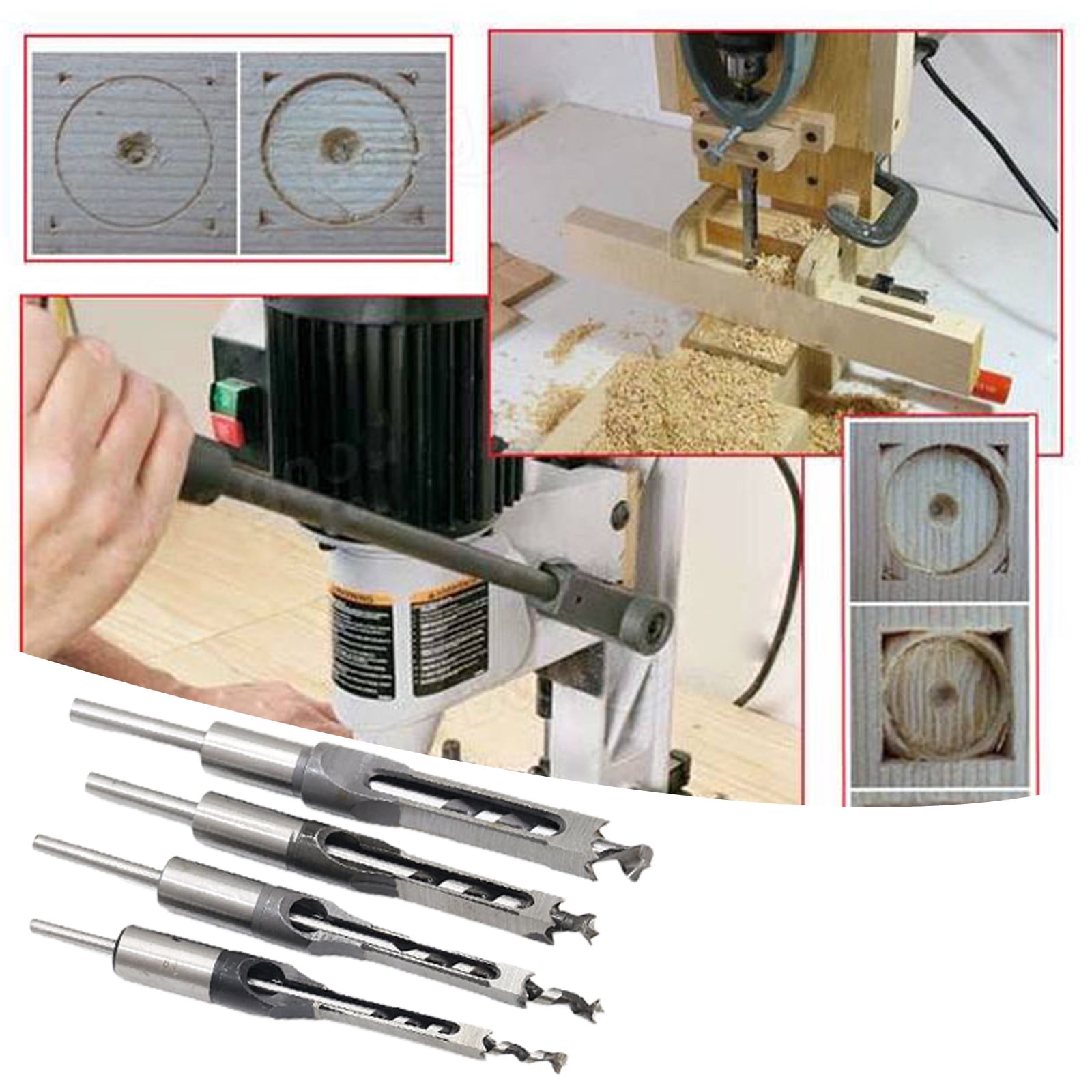 Uysin Long Hole Woodworking Machine Drill Hole Hole 4PC Tools & Home ...