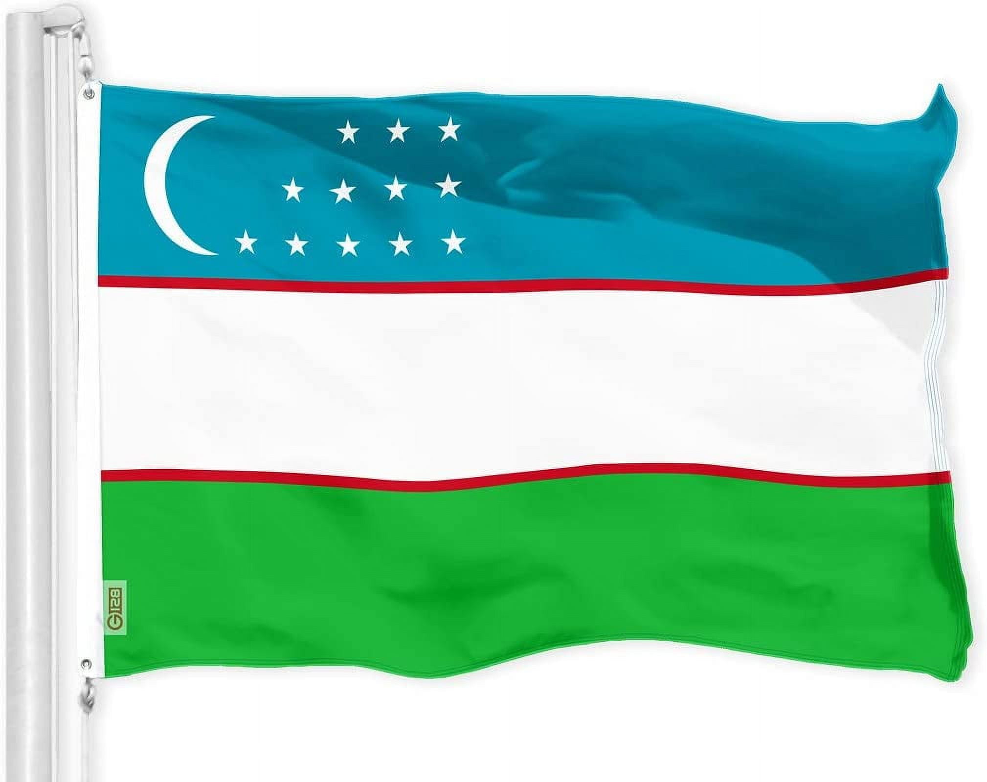 Uzbekistan Uzbekistani Flag Indoor/Outdoor - Walmart.com