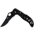Uzi Enterprise Folding Tactical Knife with Thumb Hole Pull - Black ...