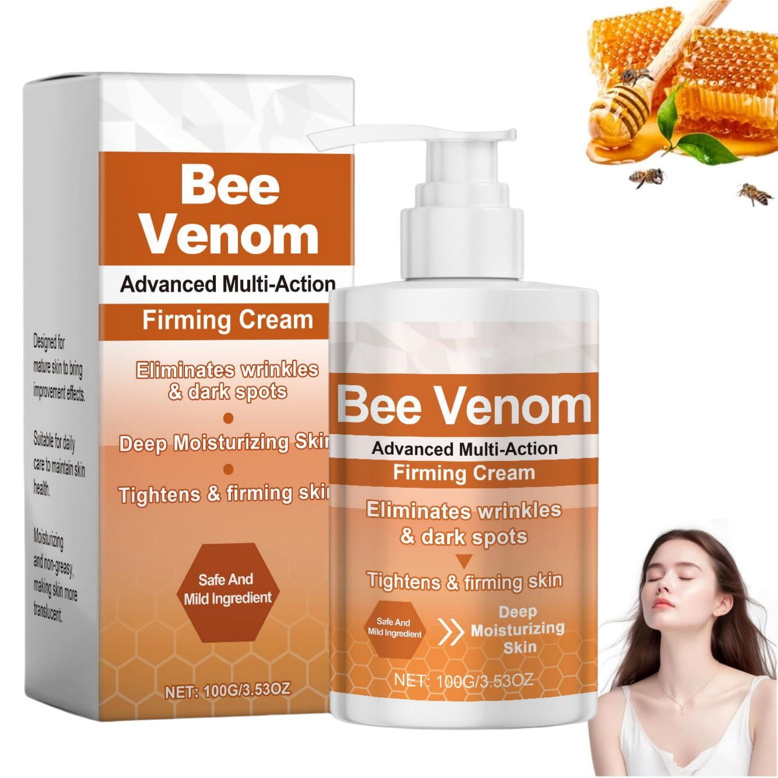 Uzozrs Advanced Multi-Action Be®e Ven®om Firming Cream, 2025 New Professional bee Liquid Skin ...