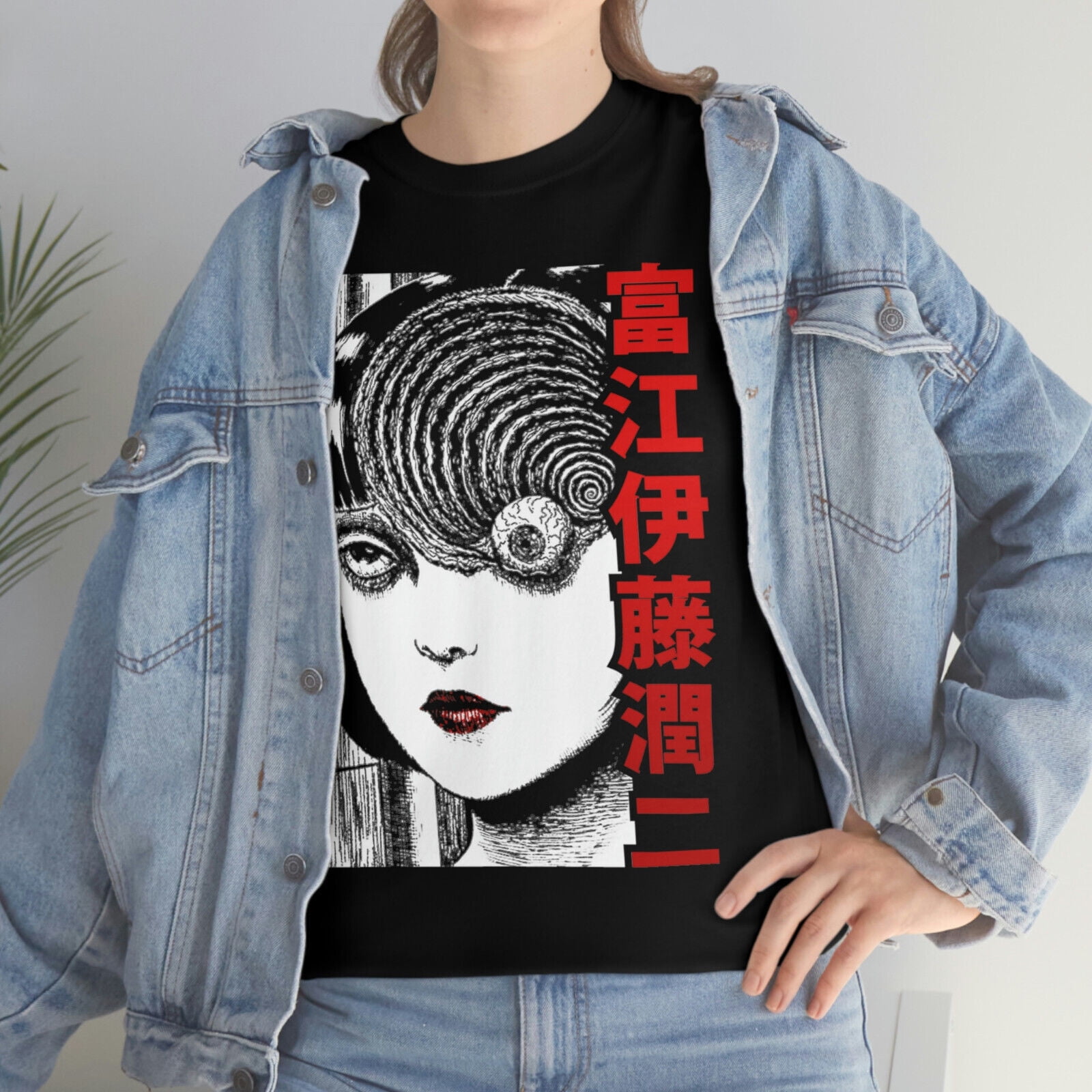 Uzumaki Junji Ito Tomie Horror Manga Anime short sleeve tee ANIME T ...