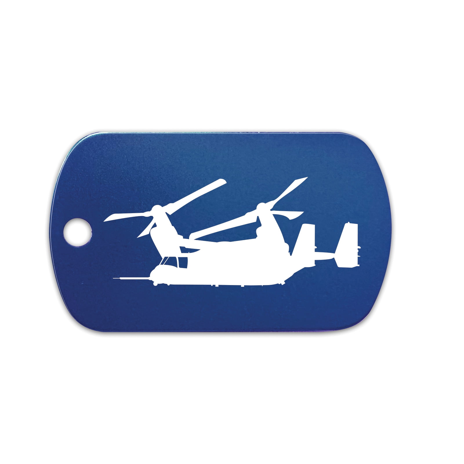 V-22 Osprey GI Dog Tag Aluminum Keychain stol vtol vertical takeoff ...