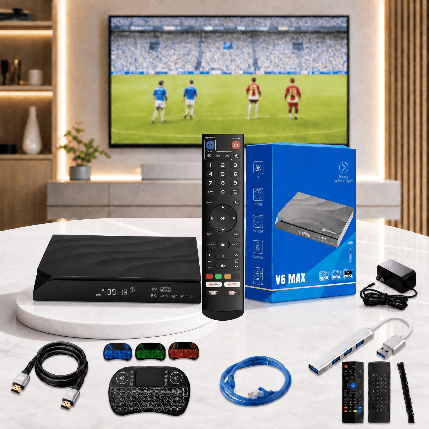 V-6-M-a-x New 2026 Box 4GB+64GB With Backlight keyboard &Bluetooth ...