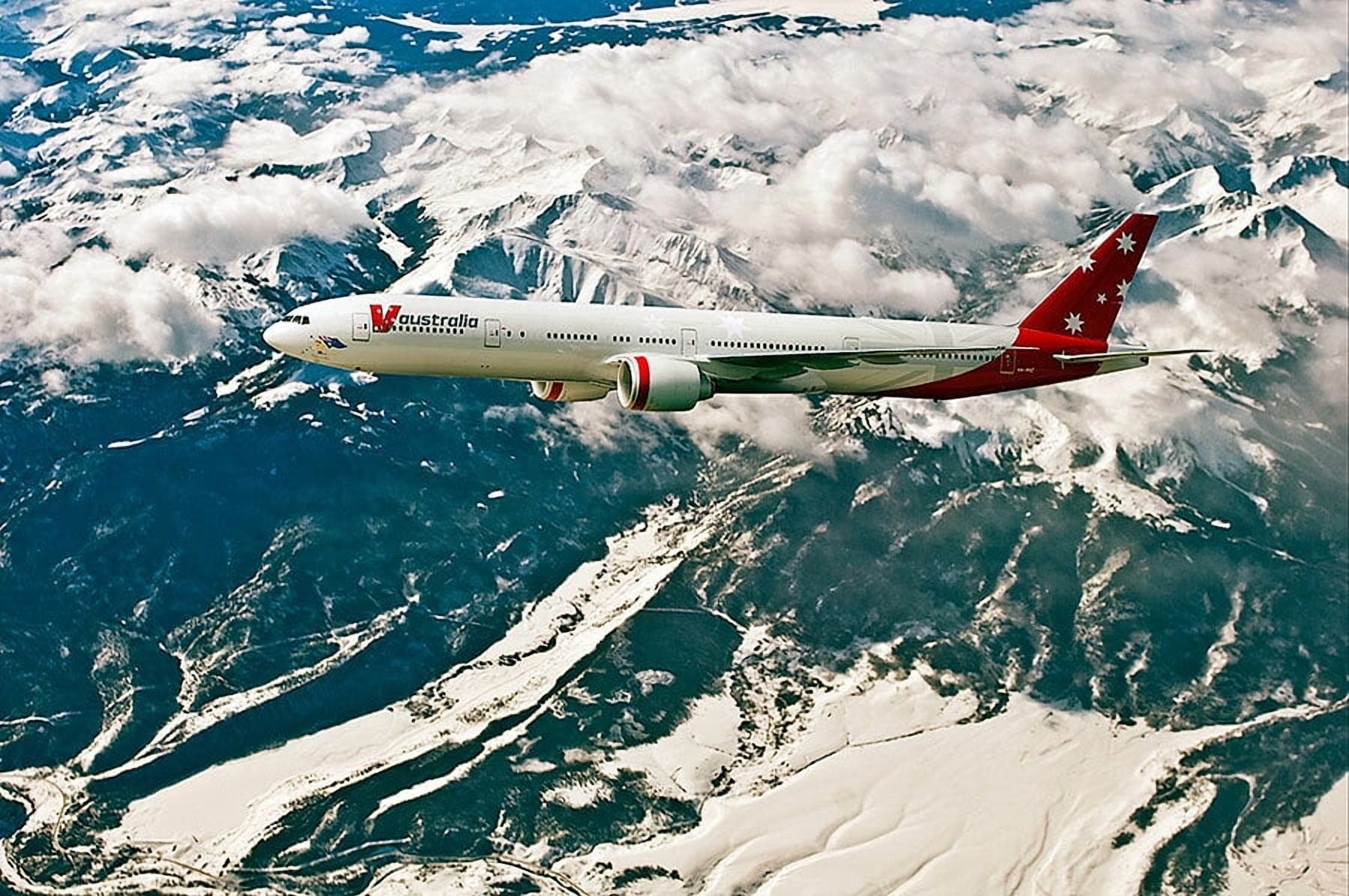 V Australia Boeing 777-300ER Extended Range - 24x36 Inch Glossy ...