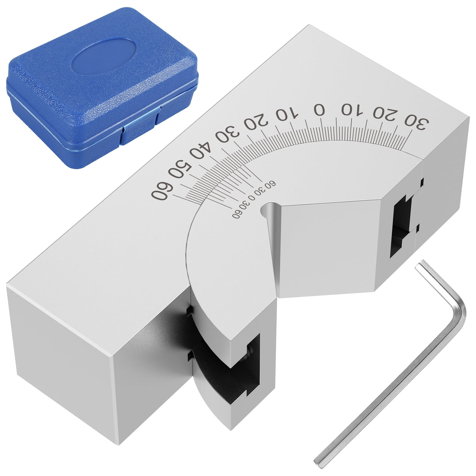 V Block Angle Gauge AP25 0°- 60° Adjustable Micro Angle Gauge ...