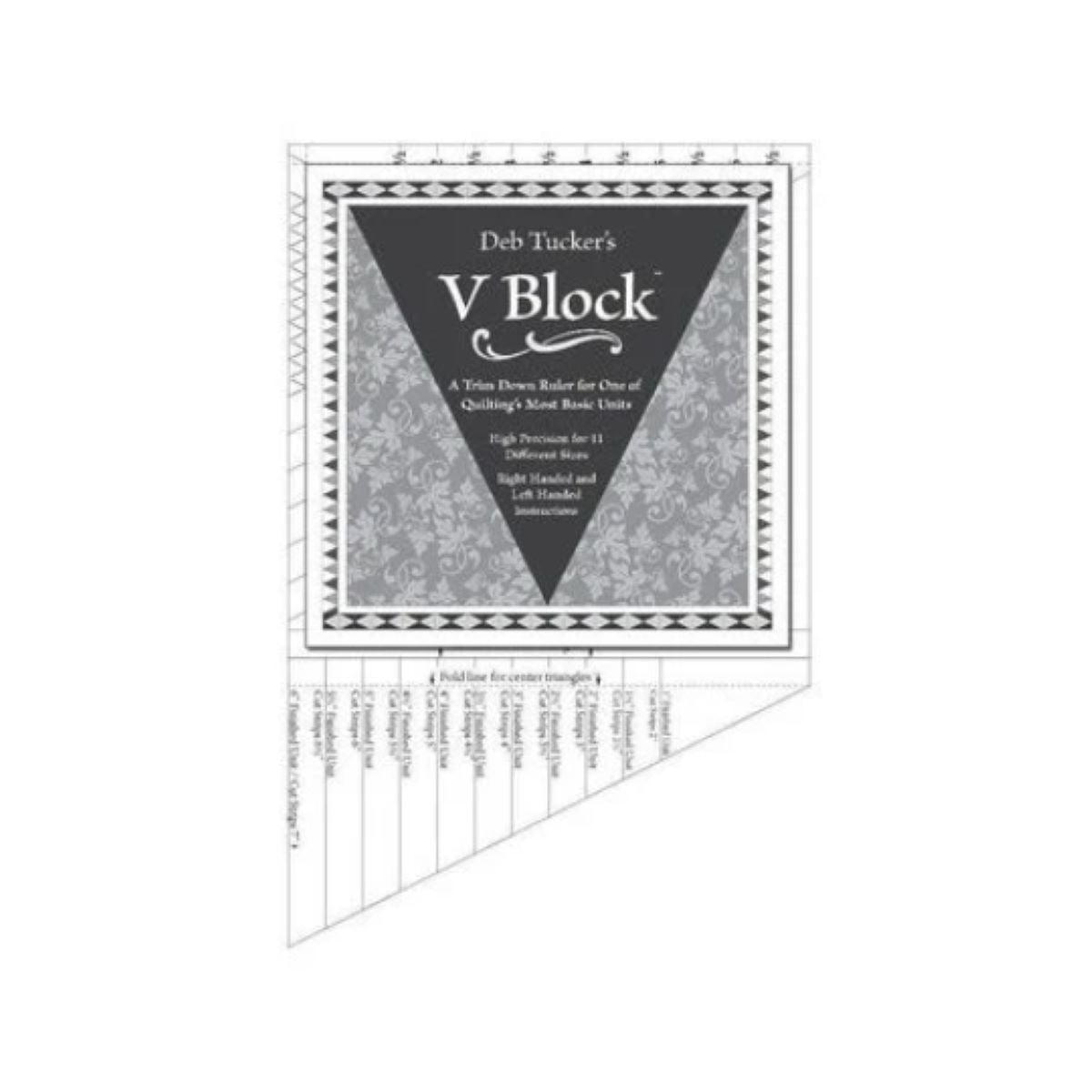 V Block Tool for making quilts with tall star point units by Studio 180 ...