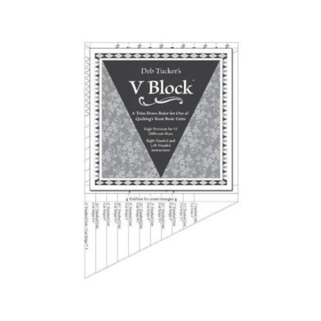 V Block Tool for making quilts with tall star point units by Studio 180 ...