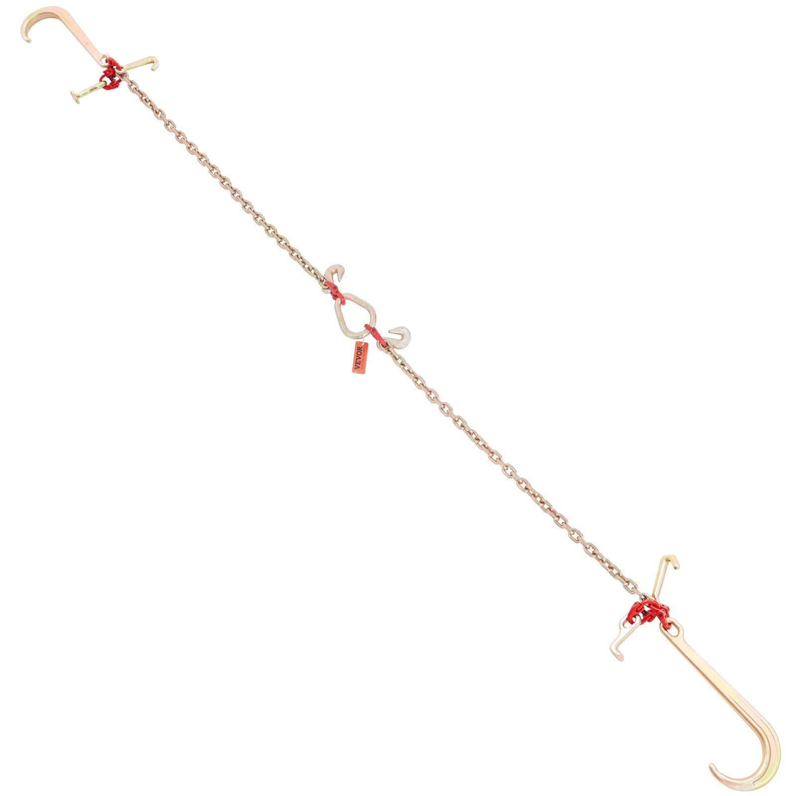 V-Chain Bridle, 9620 lbs Working Load Limit, 5/16'' x 3' G80 Tow Chain ...