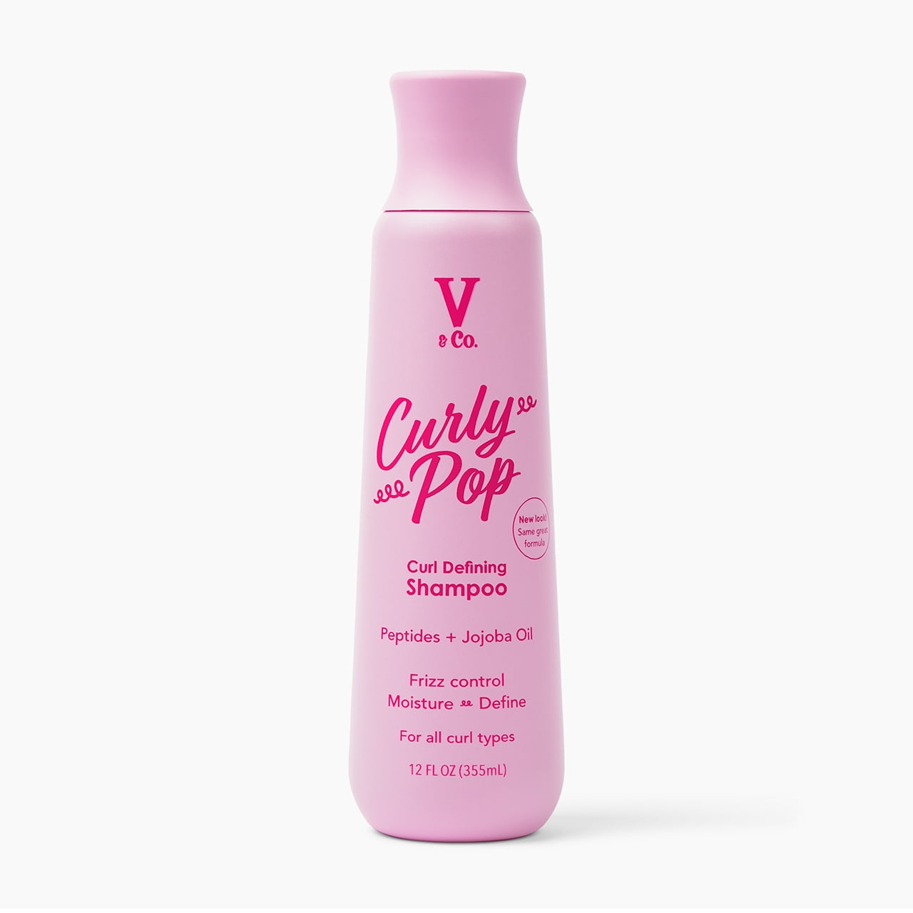 VCO Curly Hair Shampoo with Peptide Technology and Jojoba Oil 12 oz ...