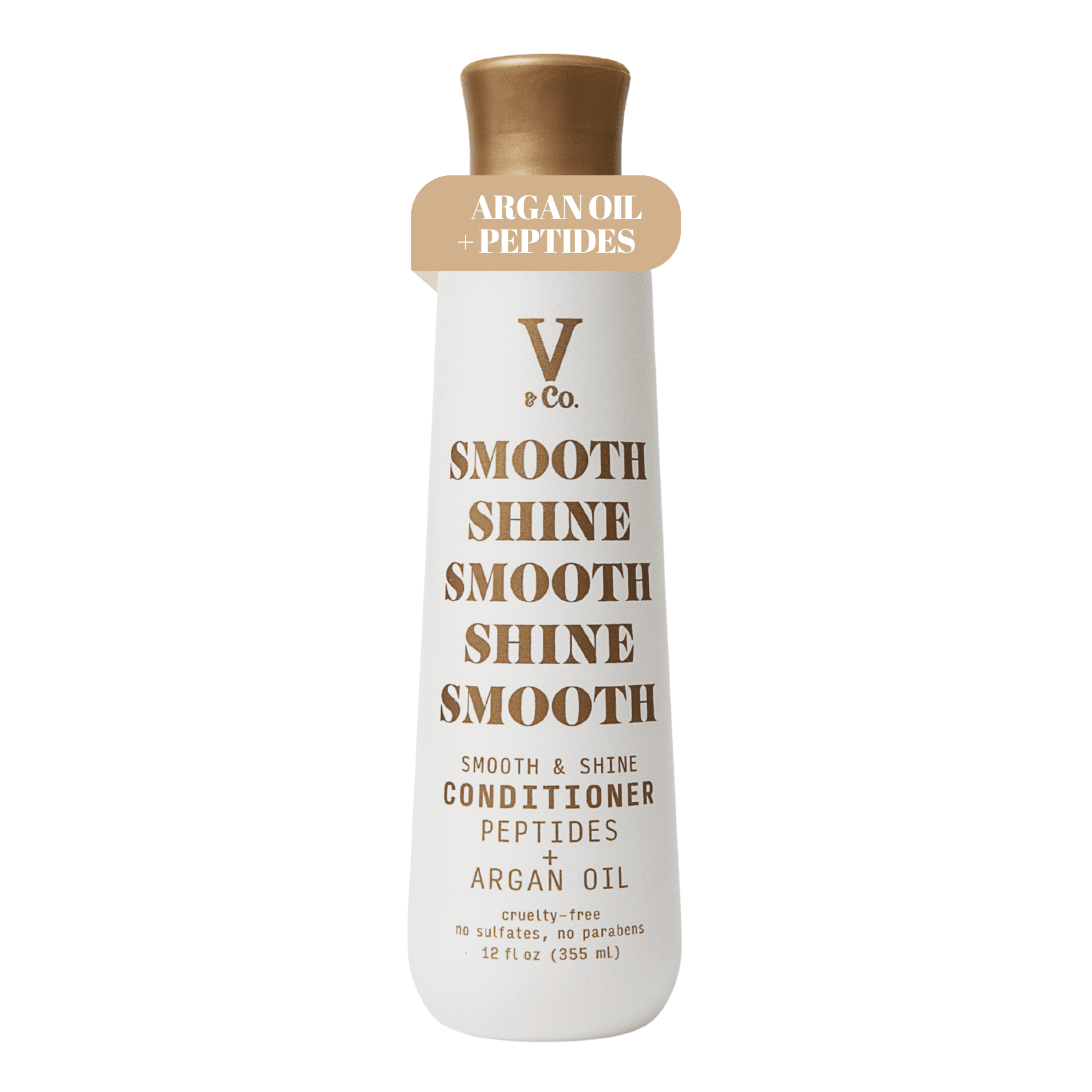 V&Co. Smooth & Shine Conditioner 12 oz Squeeze Bottle with Peptide ...