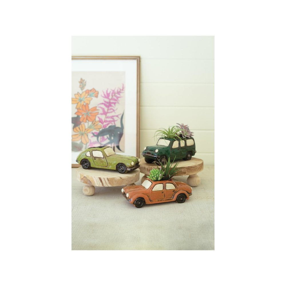 V-Deya Set Of Three Ceramic Cars Planters - Walmart.com