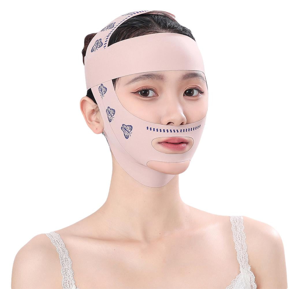 V Face Bandage Mask Beauty Face Sculpting Sleep Mask with Forehead ...
