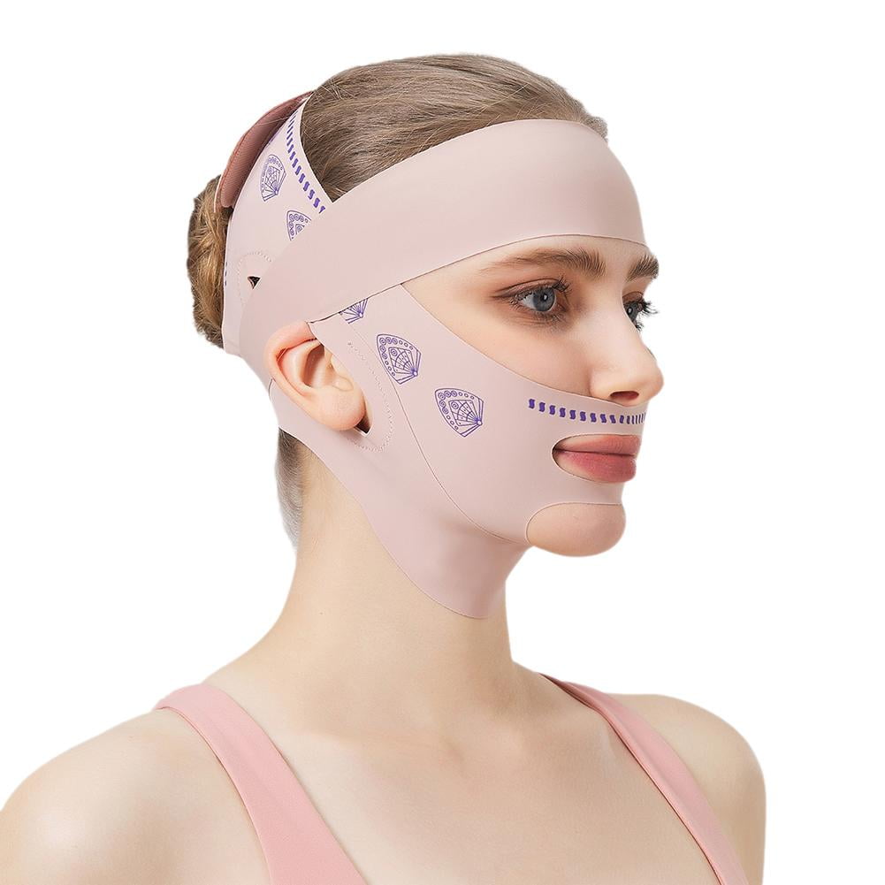 V Face Bandage Mask Beauty Face Sculpting Sleep Mask with Forehead ...