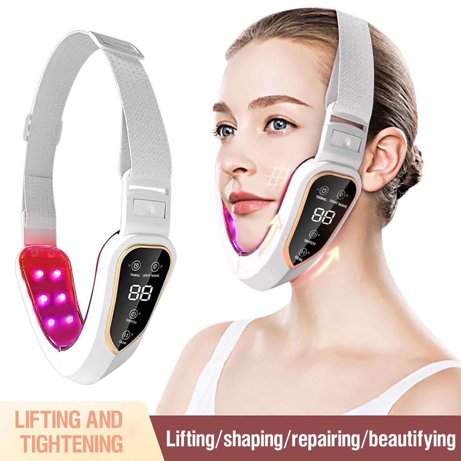 V-Face Lifting Device for Double Chin - Rechargeable EMS Massager ...