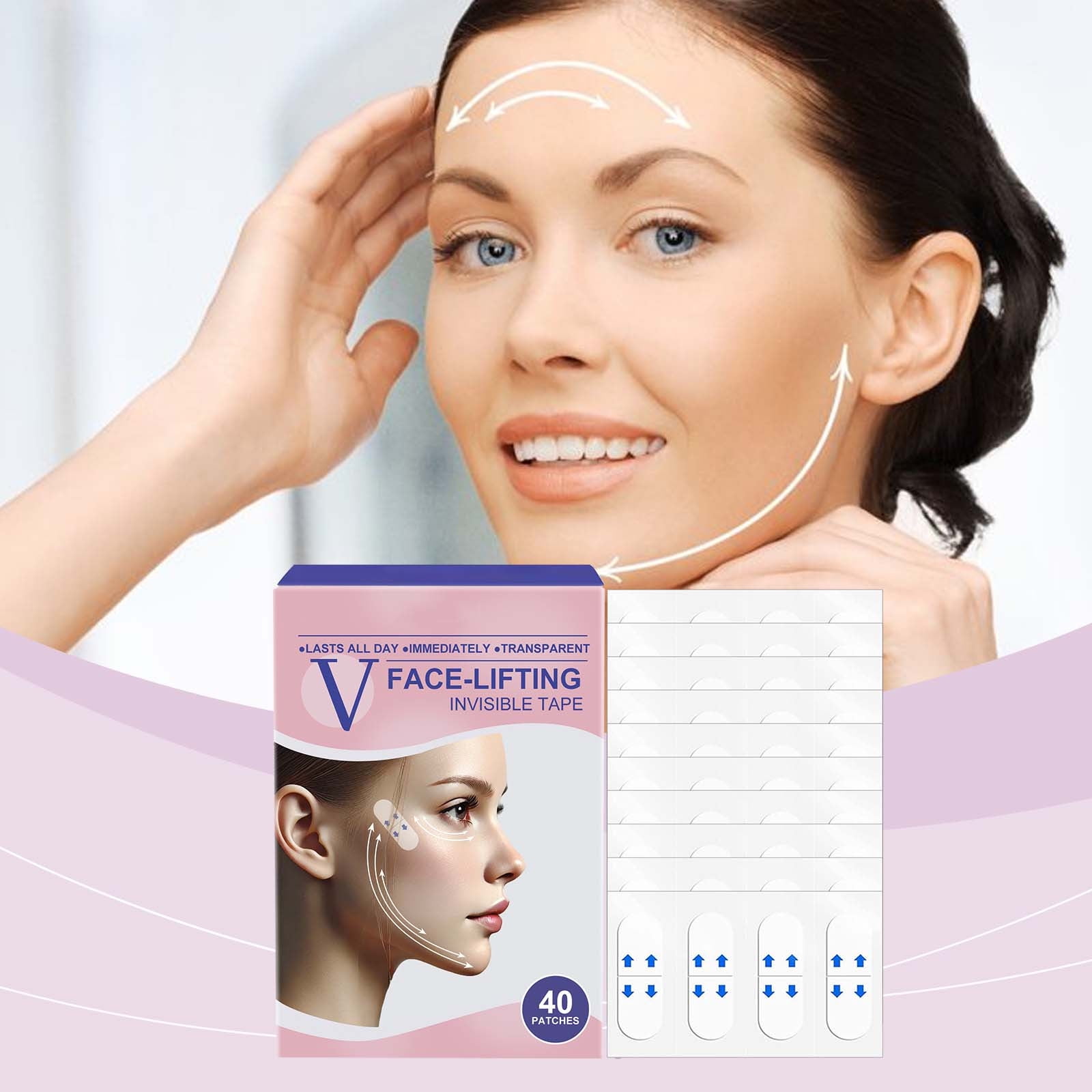 V-Face Lifting Invisible Adhesive Tape,face Lift Tape，v-face Lift Tape ...