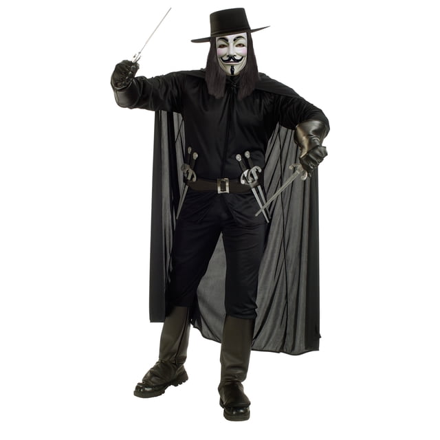 V For Vendetta Costume Std - Walmart.com