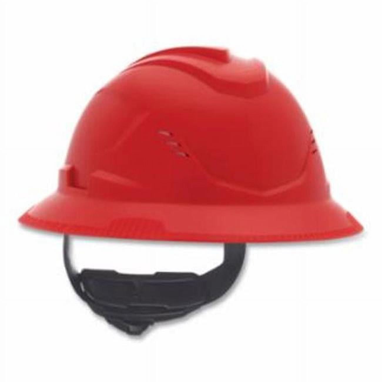 V-Gard C1 454-10215829 C1 Fas-Trac III 4 Point Ratchet Vented Hard Hat ...