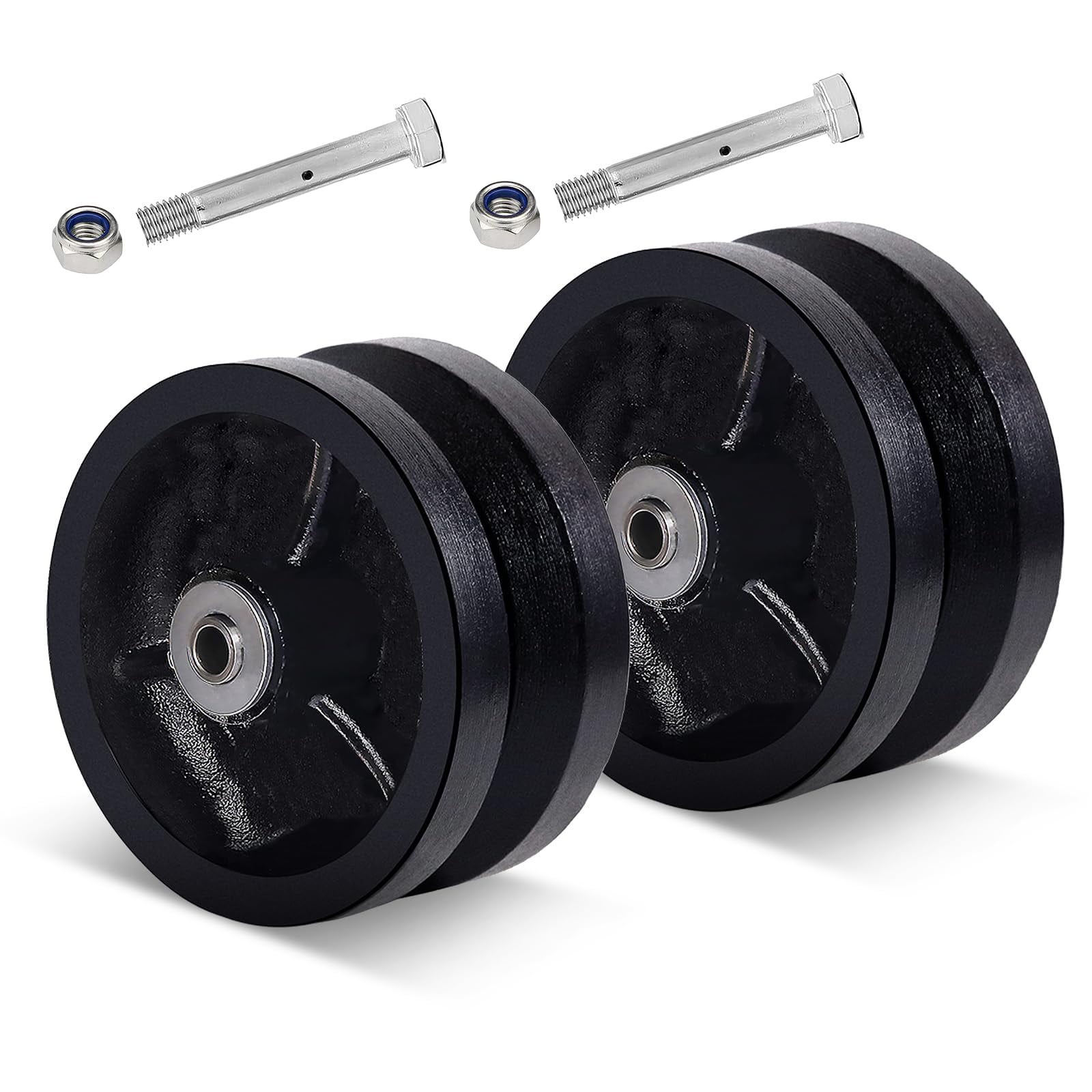 V-Groove Cast Iron Wheel 4" x 2", 1600 LB Capacity, for Sliding Gates ...