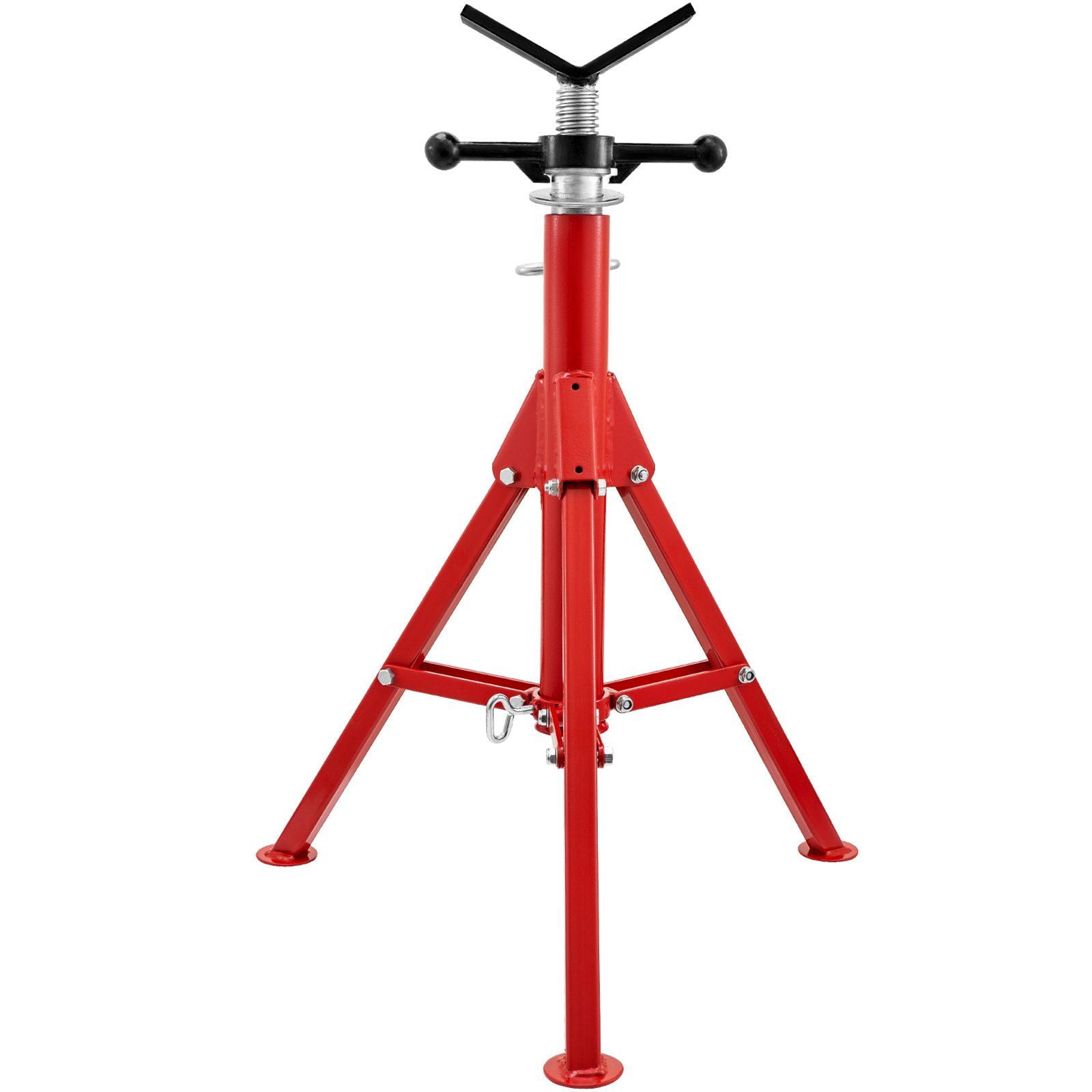 V-Groove Pipe Support Stand, 1/8"-12" Pipe Capacity, Adjustable Height ...