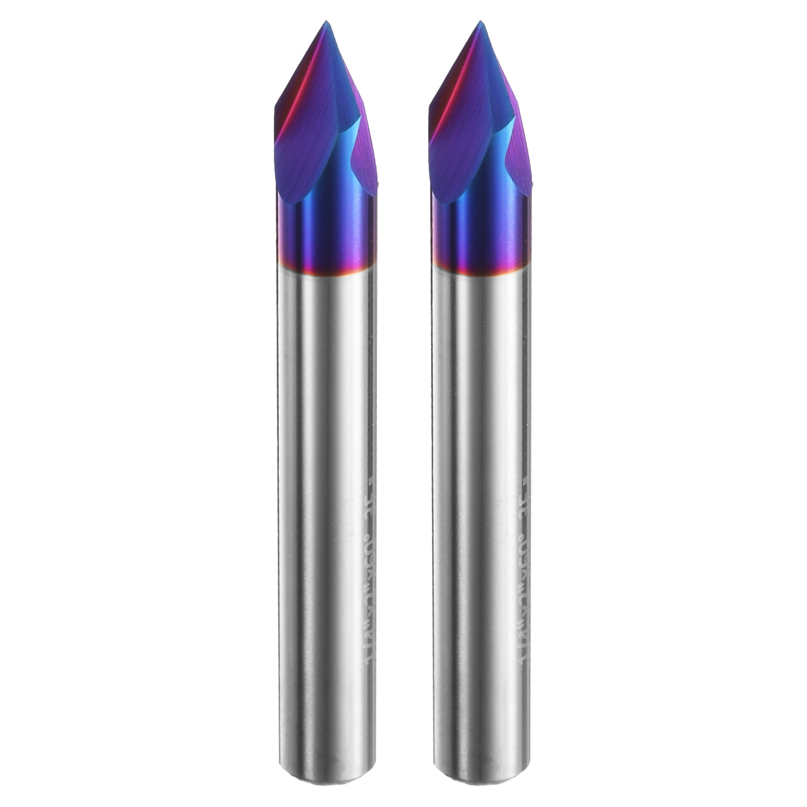 V Groove Router Bit 60 Degree 1/4" Shank with Nano Coating CNC Bits ...