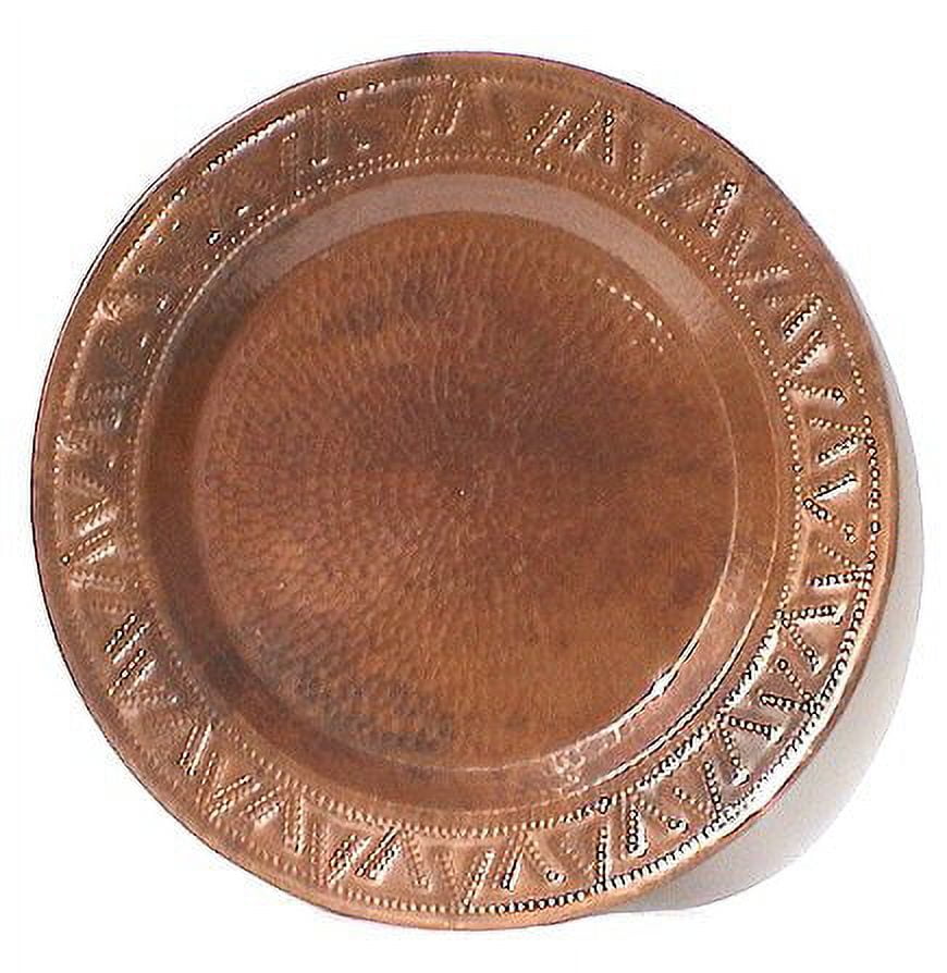 V Hammered Copper Plate - Walmart.com