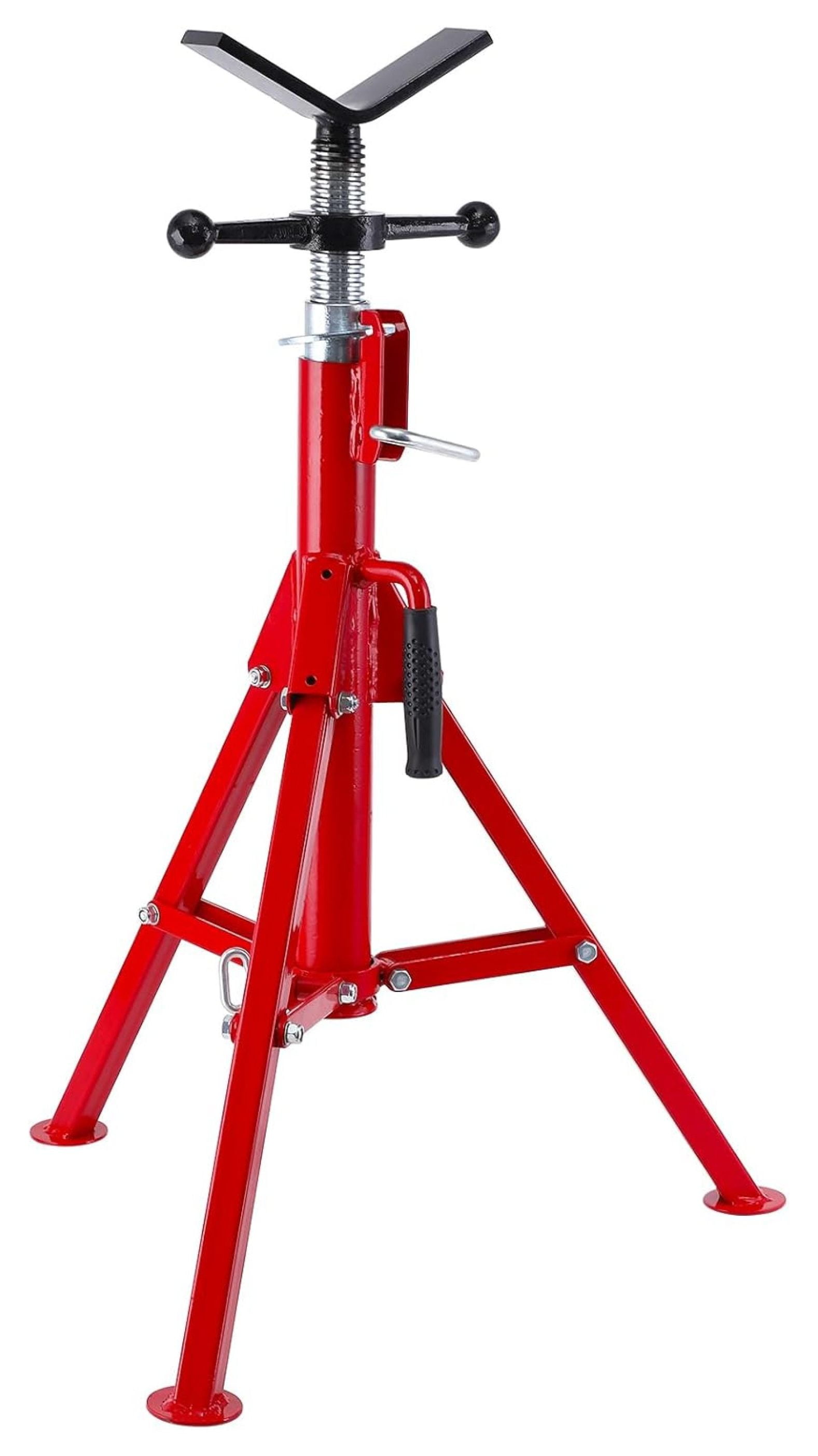 V-Head Pipe Jack Stand, Versatile and Sturdy,27 to 52 inches Adjustable ...