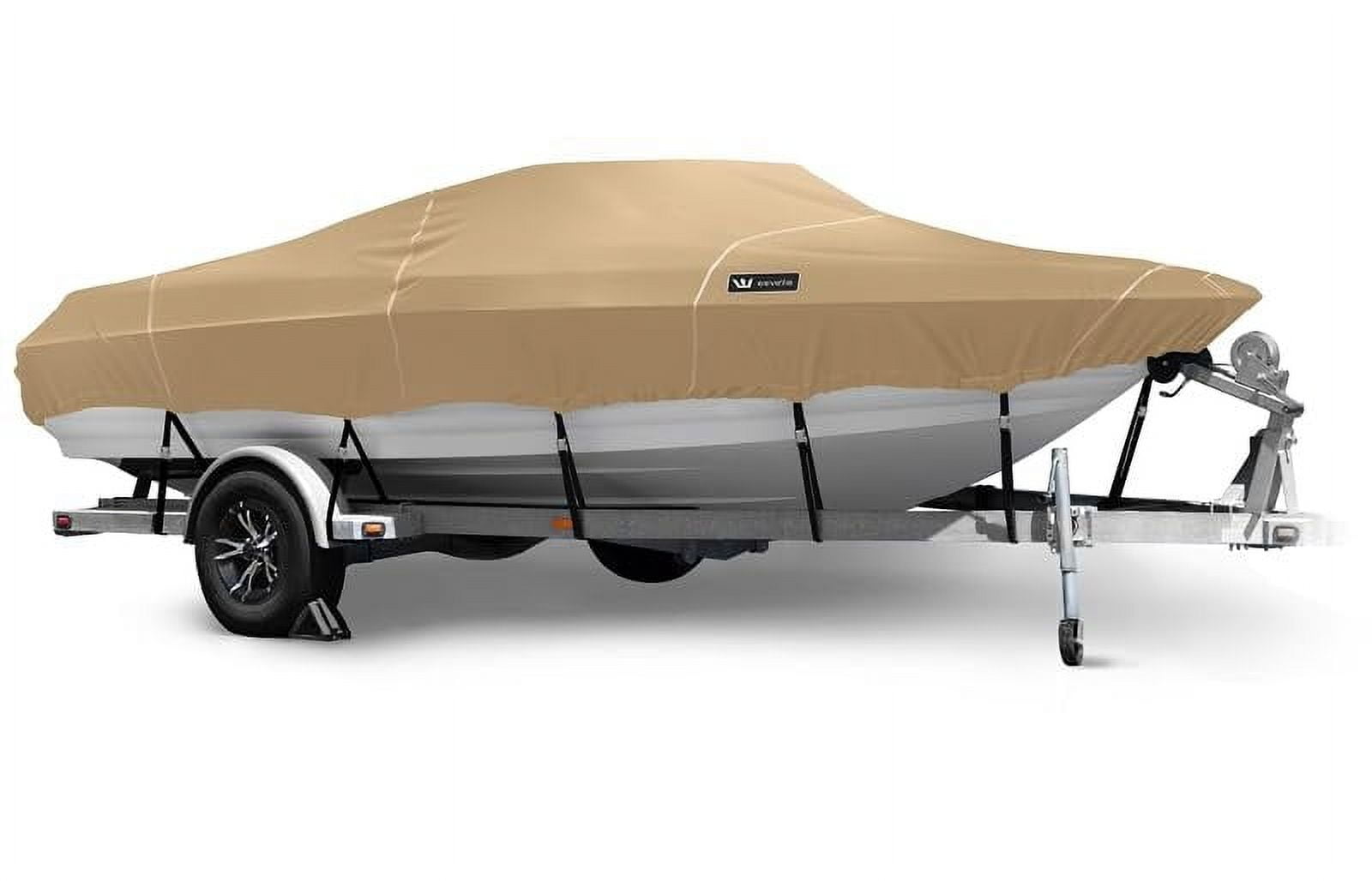 V Hull Runabout with Low or No Bow Rails Boat Cover Windstorm by ...