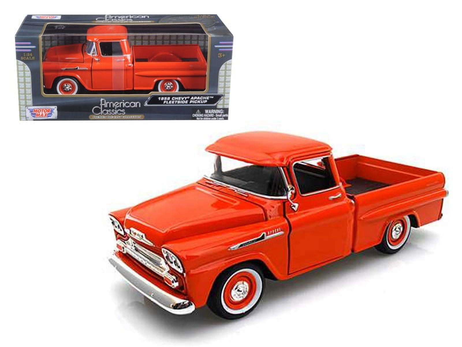 V.I.P. 1958 Chevy Apache Fleetline Pickup Model 1:24 Scale Car Play ...