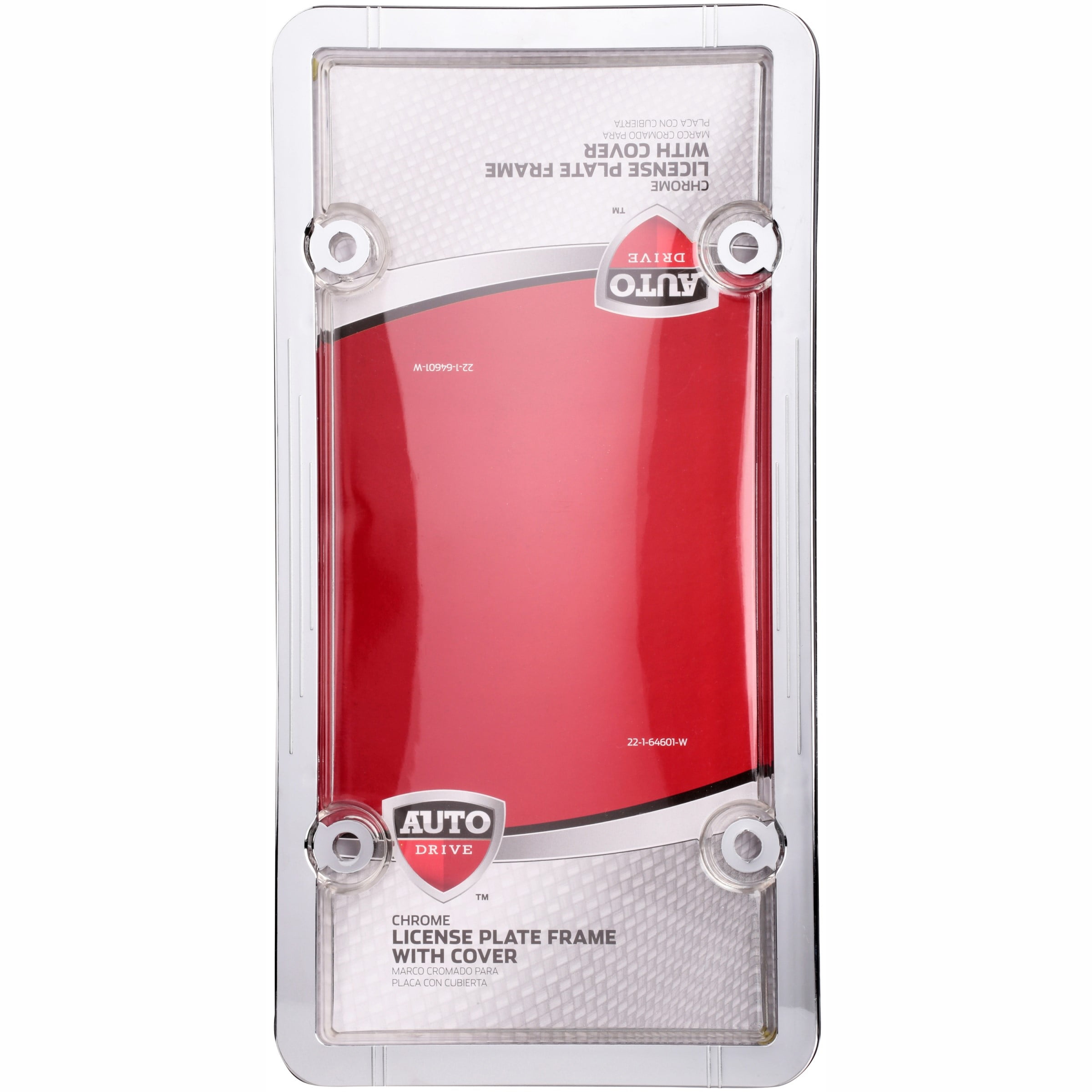 Auto Drive Chrome License Plate Frame Durable Die-Cast Metal - Walmart.com