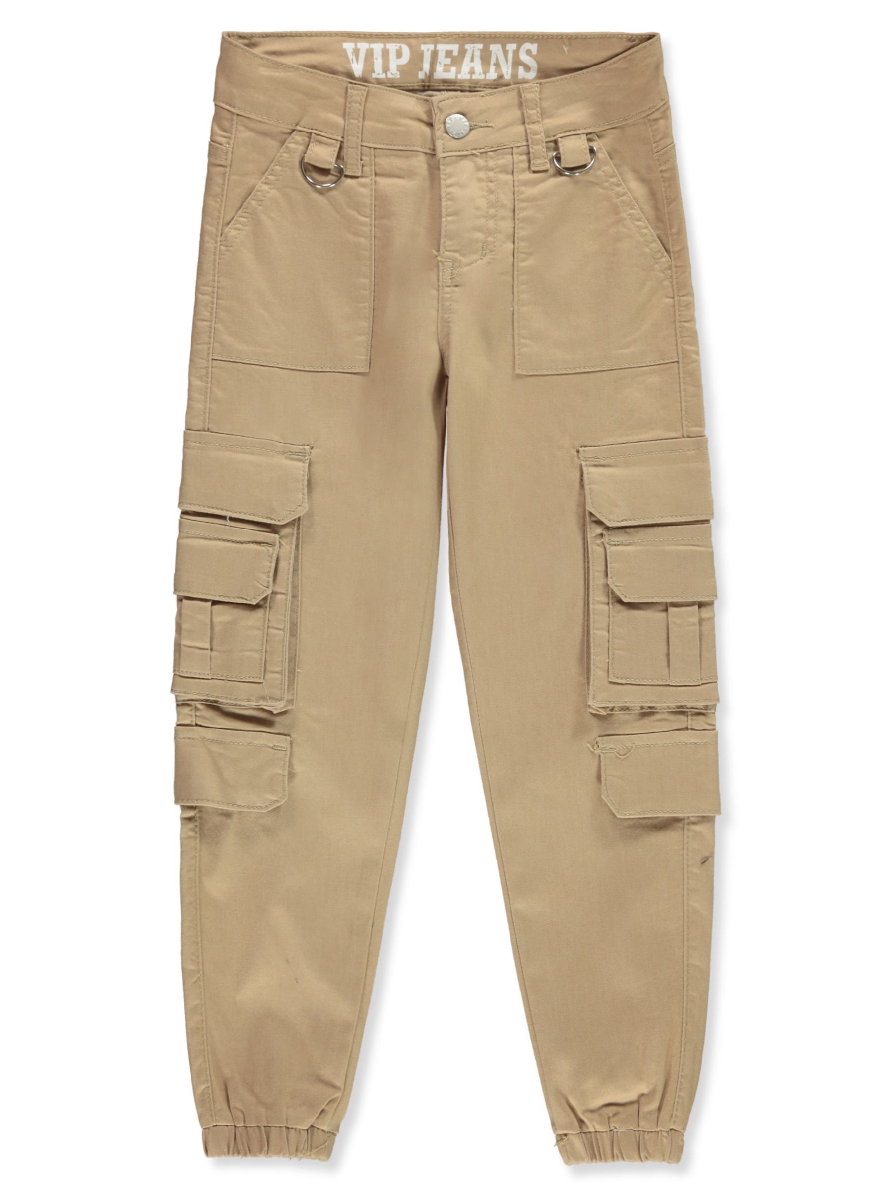 V.I.P. Jeans Girls' Cargo Poplin Joggers - Walmart.com