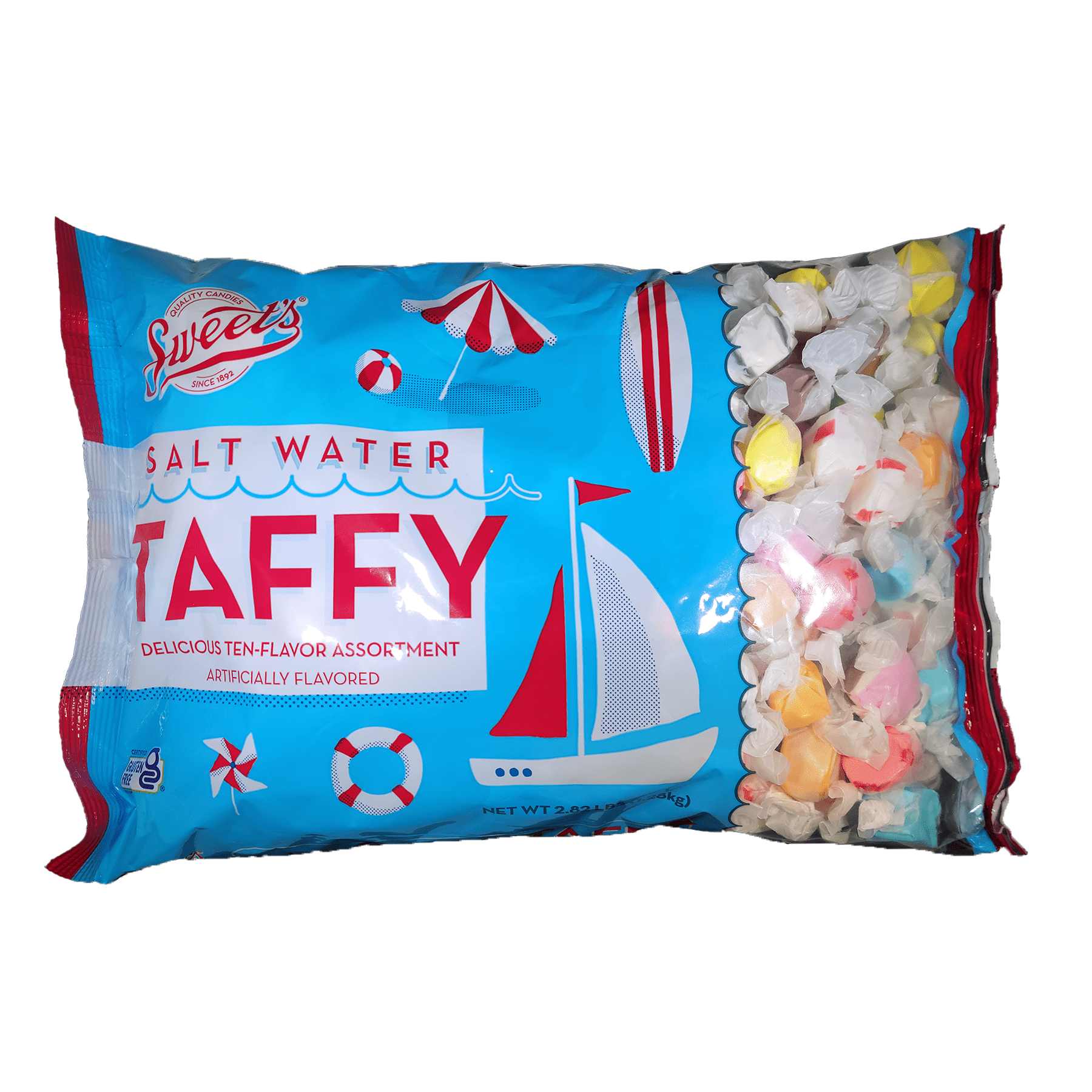 V.I.P. Sweet's Assorted Chew Salt Water Taffies, 45.12 oz - Classic ...