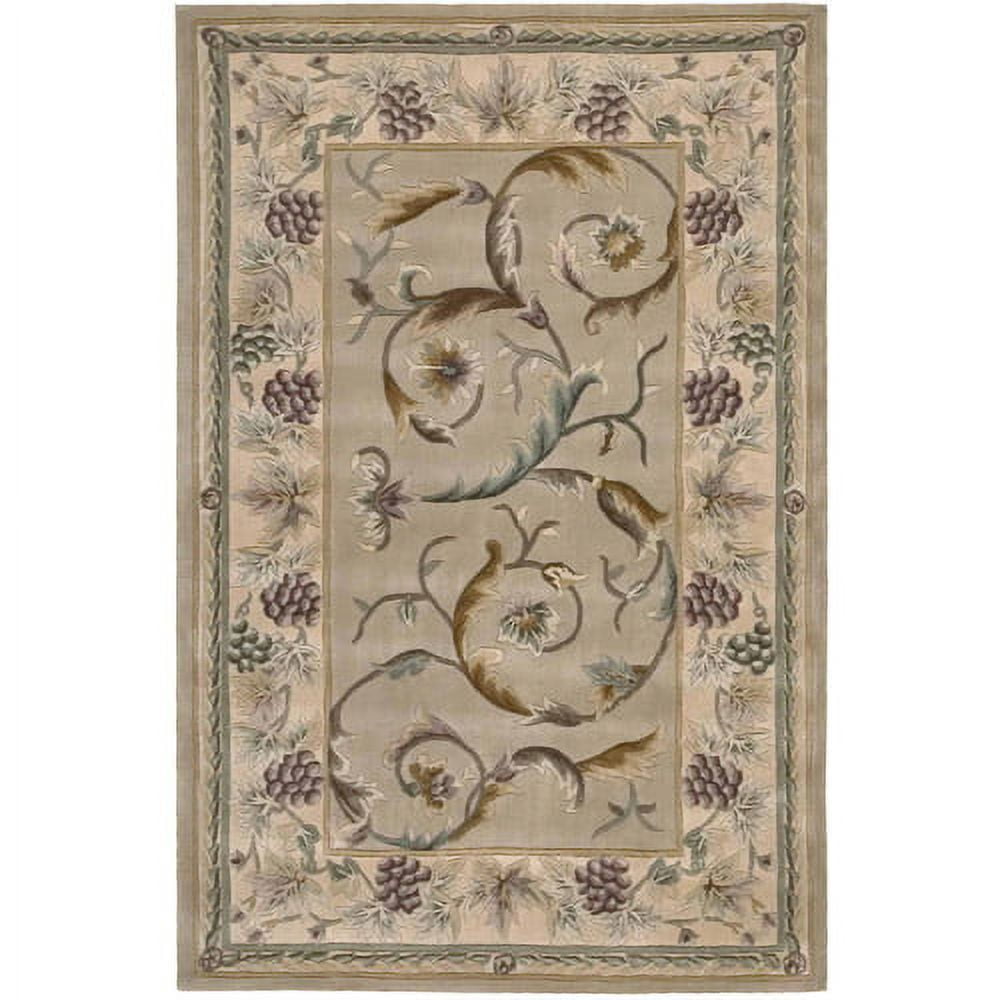 V.I.P. Versailles Palace Floral Area Rugs, Beige/Brown, 3'6" X 5'6 ...