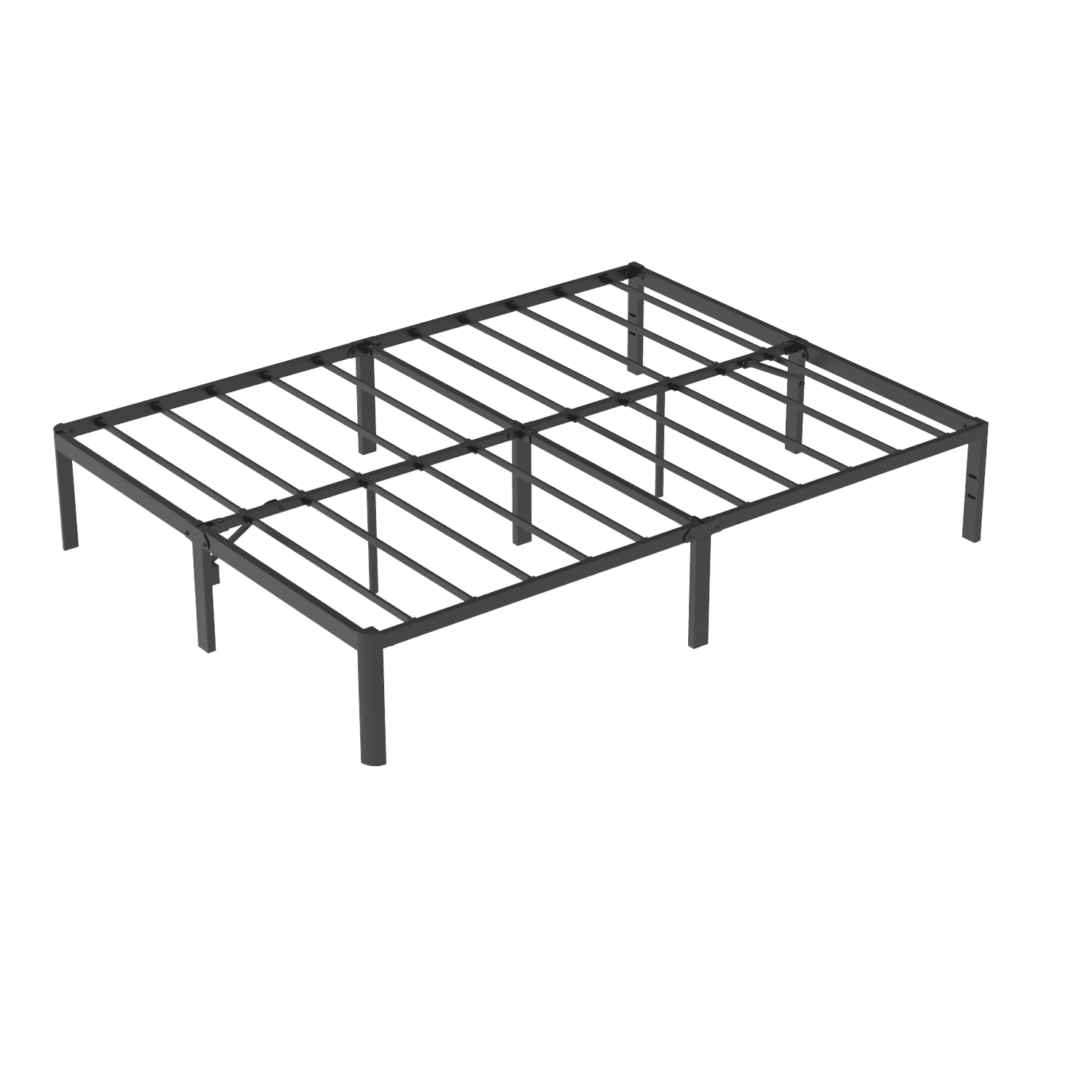 V&LX 14 Inch UP-Support 11-Leg Deluxe Metal Slat Bed Frame, Queen ...