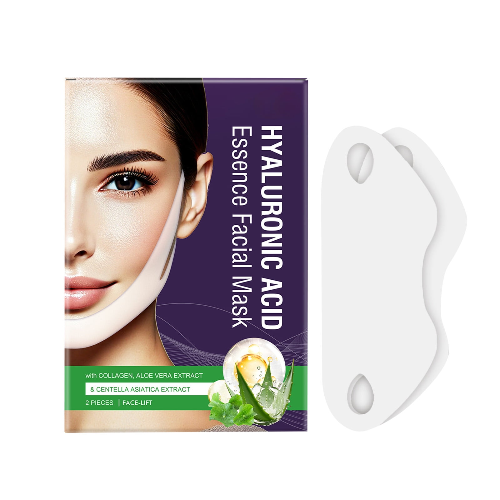 V Line Lifting Collagen Face Mask - Double Chin Strap for Women ...