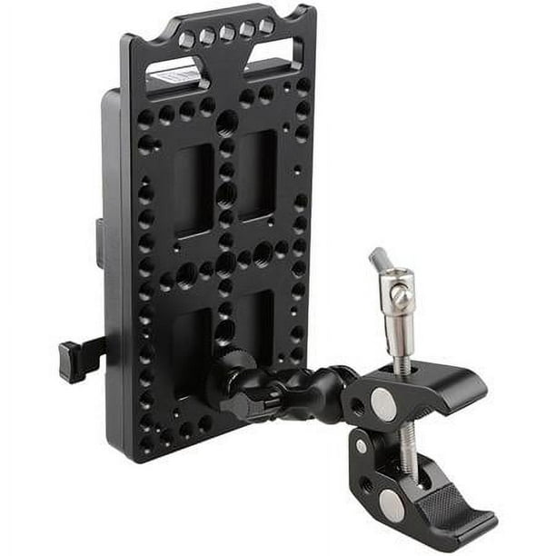 V-Lock Battery Plate with Power Supply Splitter, Super Clamp Crab ...