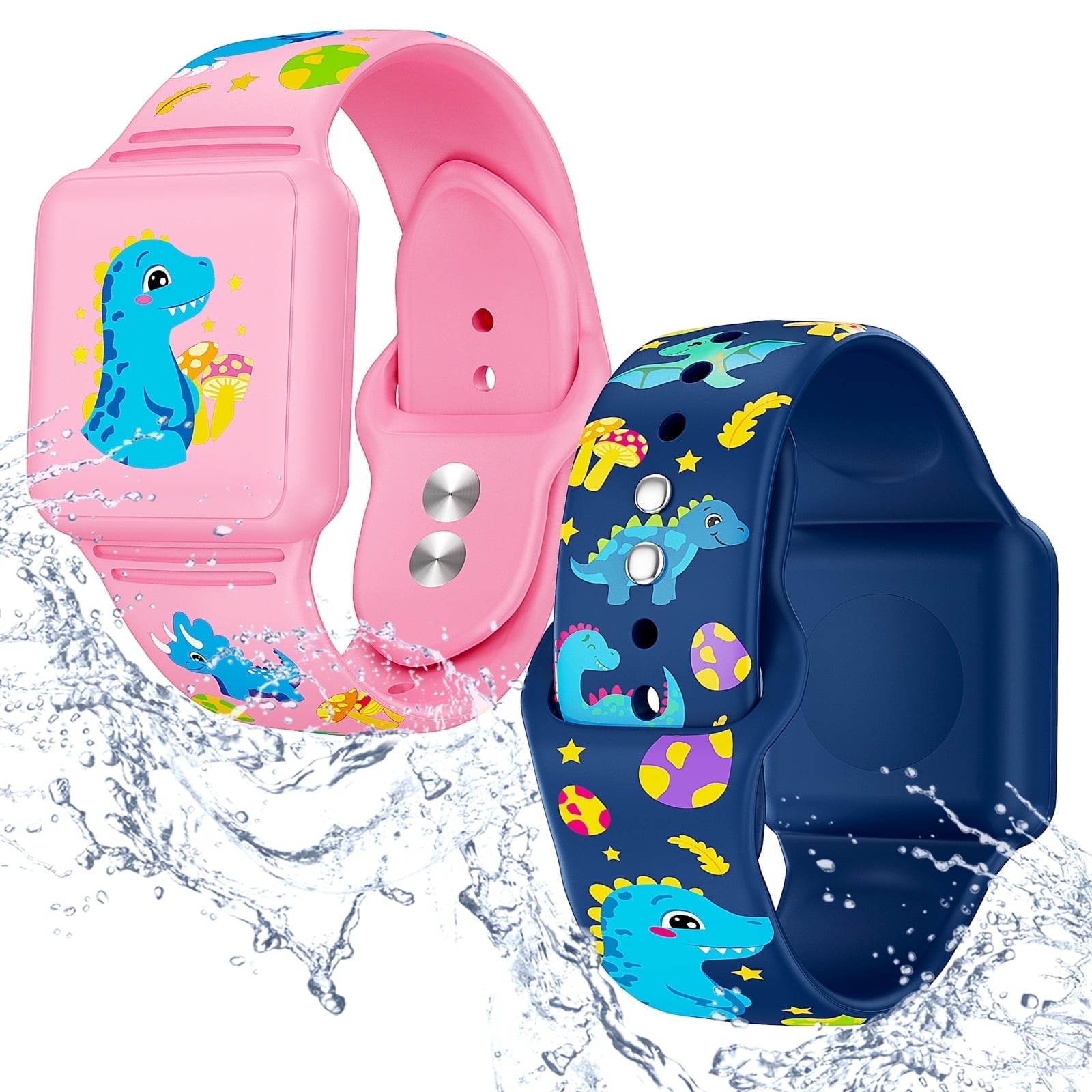 V-MORO Bracelet Waterproof Cute Dinosaur Soft Silicone Anti-Lost Apple ...
