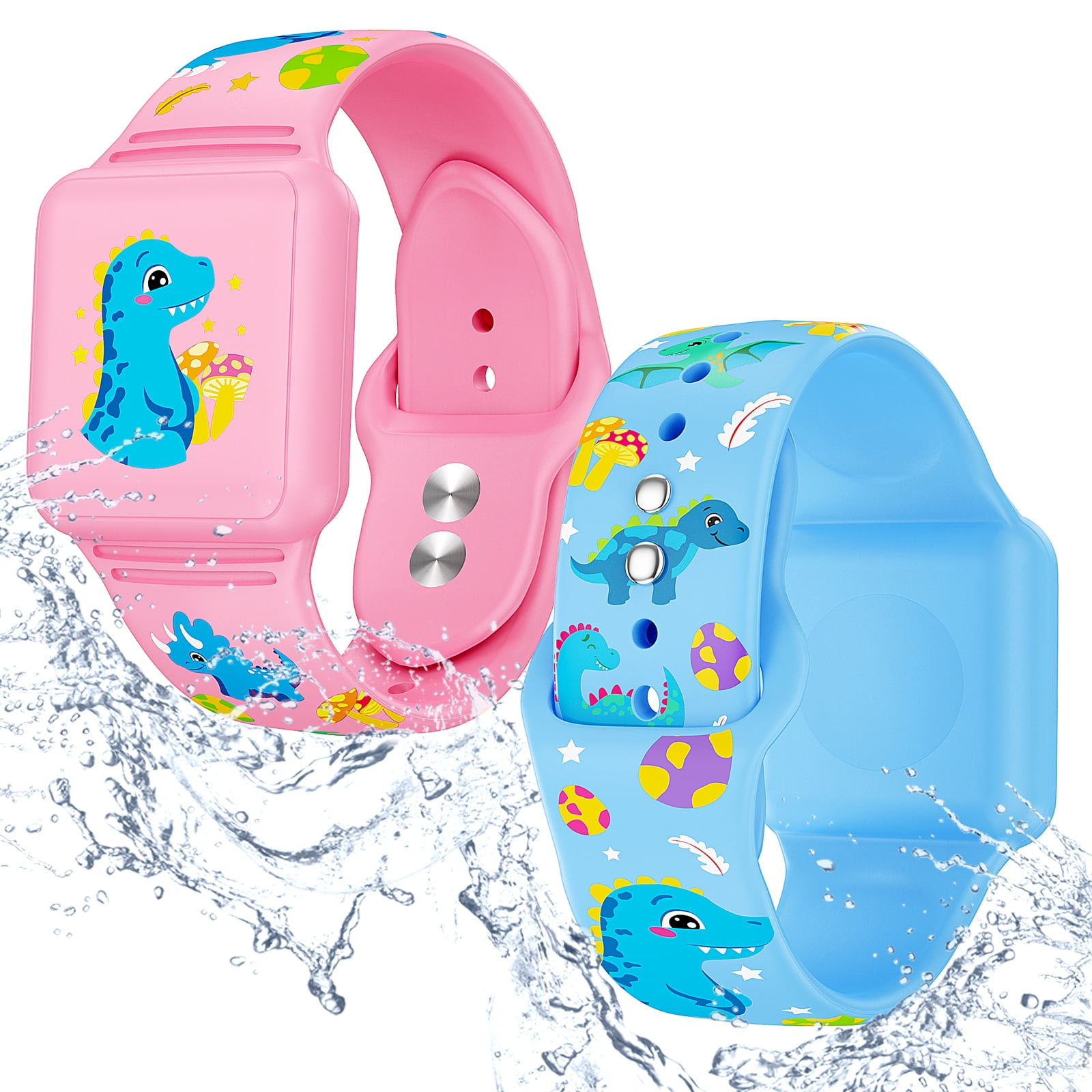 V-MORO 2 Pack AirTag Bracelet for Kids with Waterproof Cute Cartoon ...