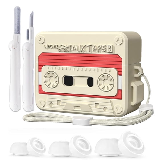 V-MORO AirPods Pro Case 2nd Gen - Cute Cassette Tape Design with ...