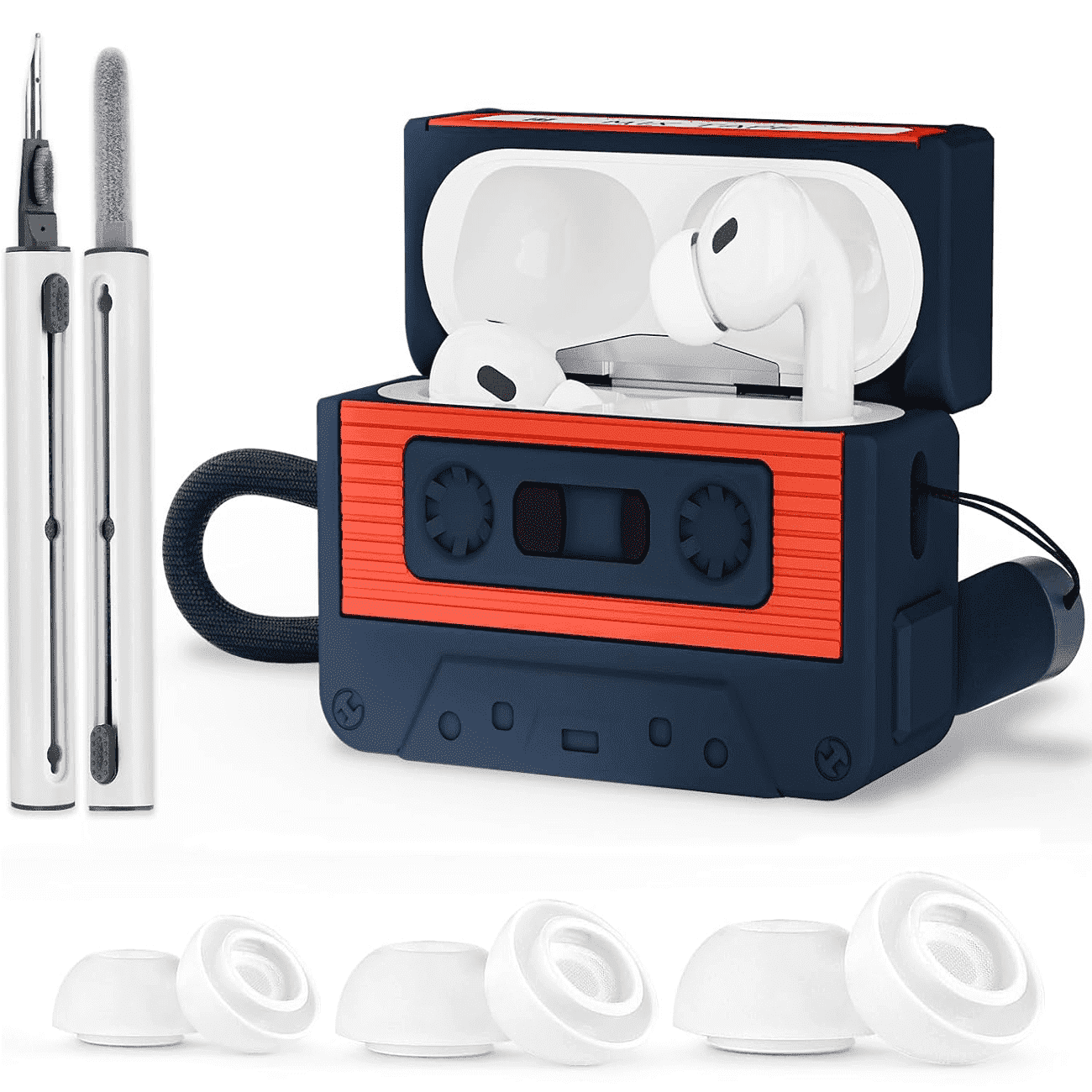 V-MORO Airpods Pro 2nd Generation Case, Soft Silicone Shock-Absorbing ...