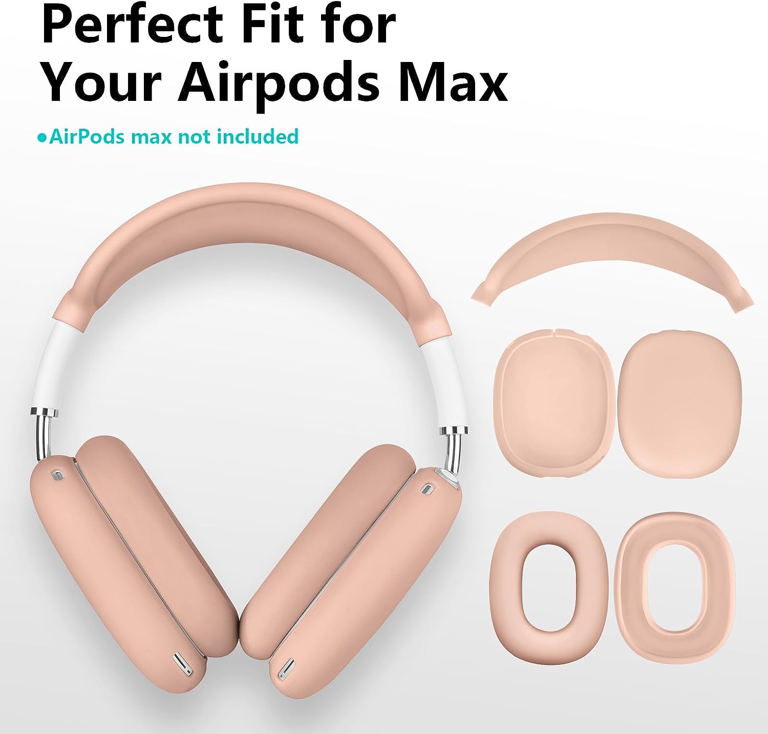 V-MORO Case for Airpods Max Headphones, Silicone Cover for Apple Airpod ...