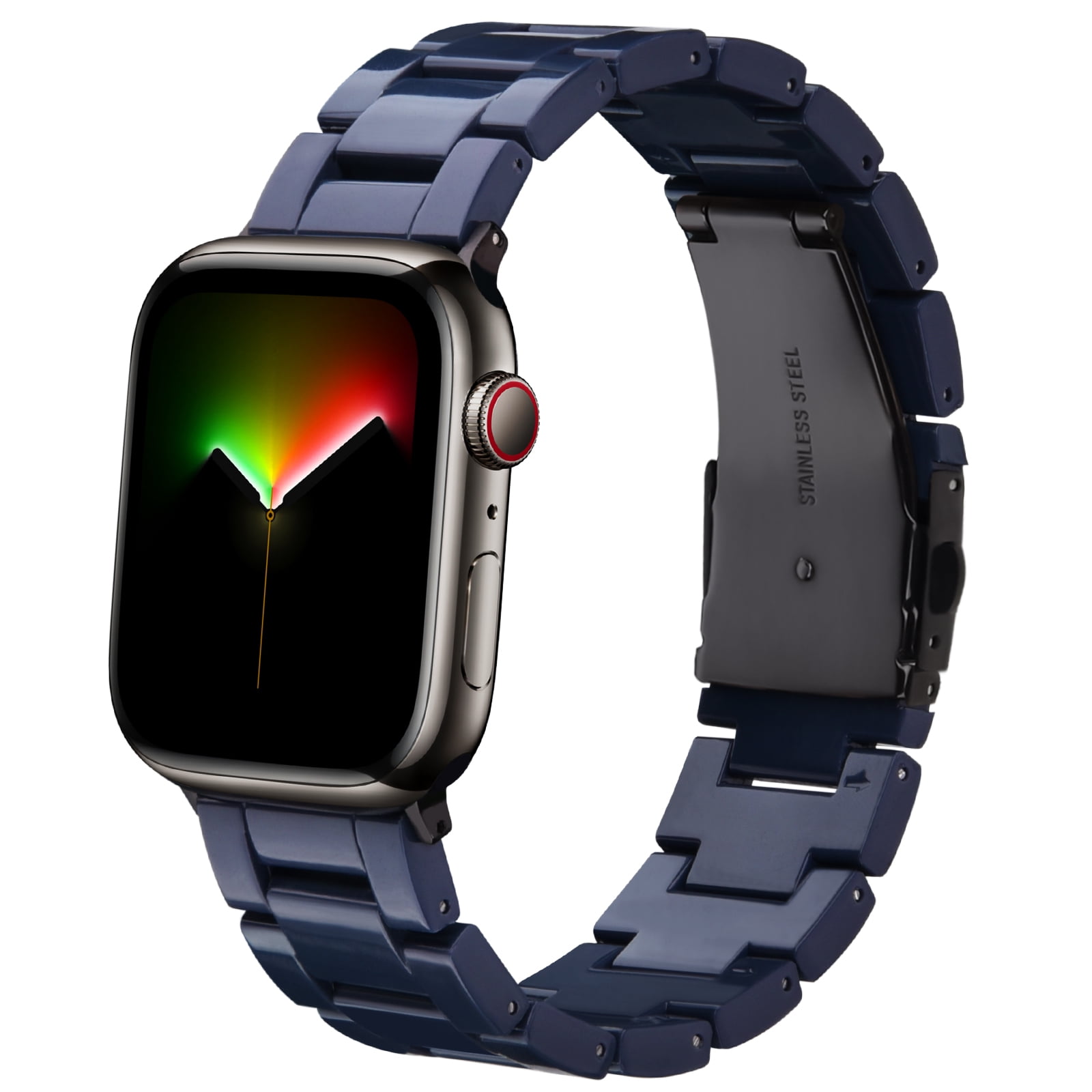 V-MORO Resin Band Compatible with Apple Watch Bands Series 9/8/7 41mm ...