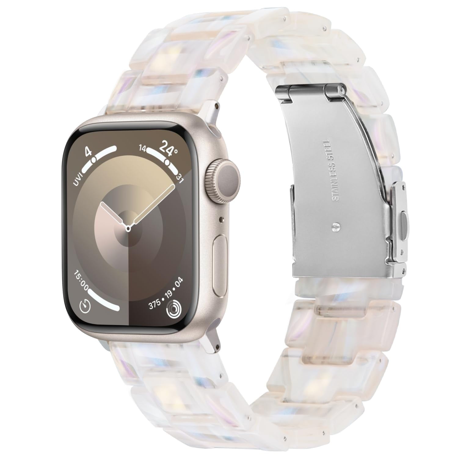 V-MORO Resin Band Apple Watch Bands 40mm/41mm/42mm Series 10/9/8/7/6/5 ...